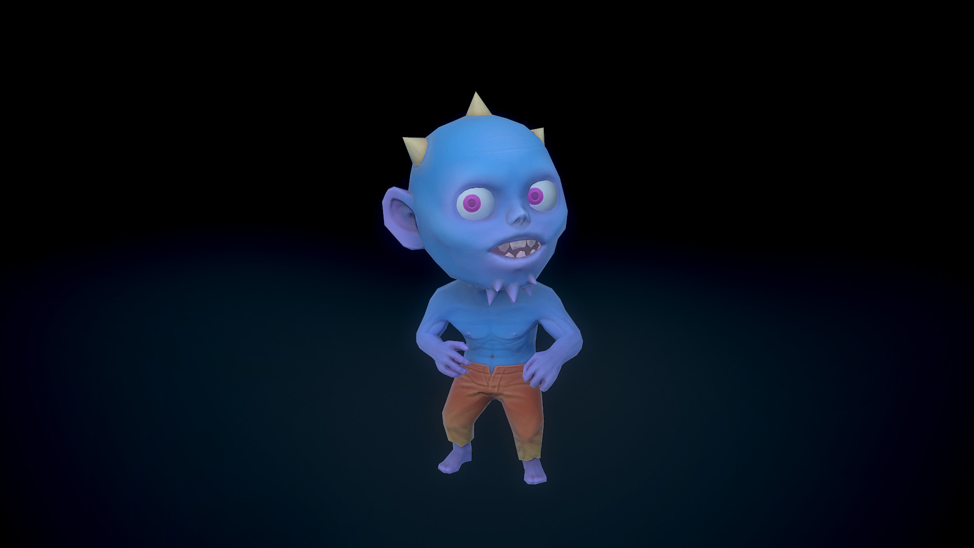 ArtStation - low poly monster