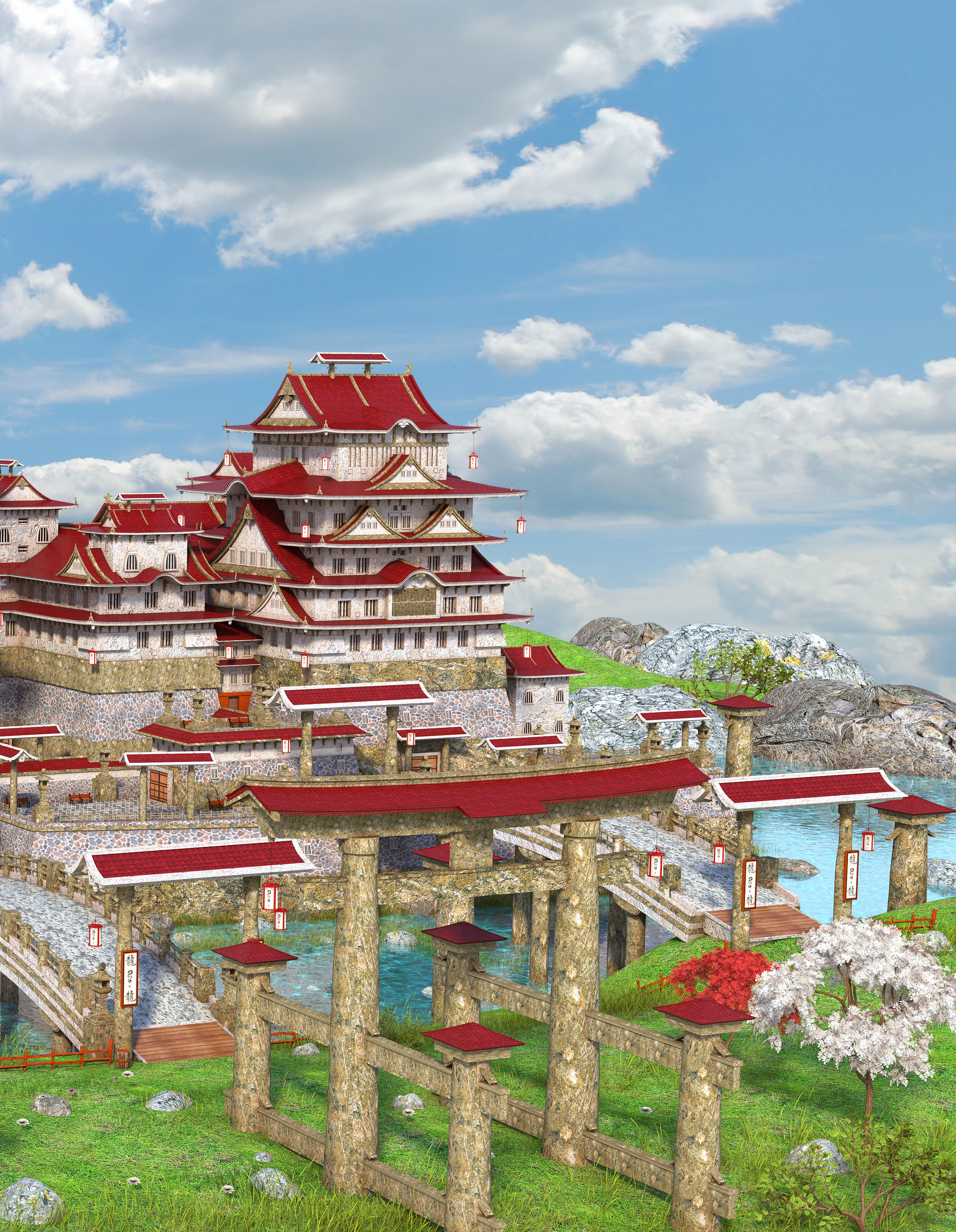 Marc Mons - Fantasy Japanese Castle