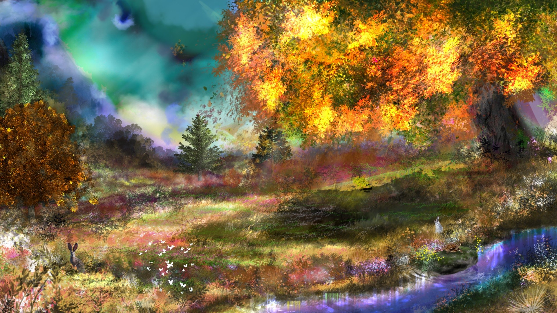 ArtStation - Autumn Reflection