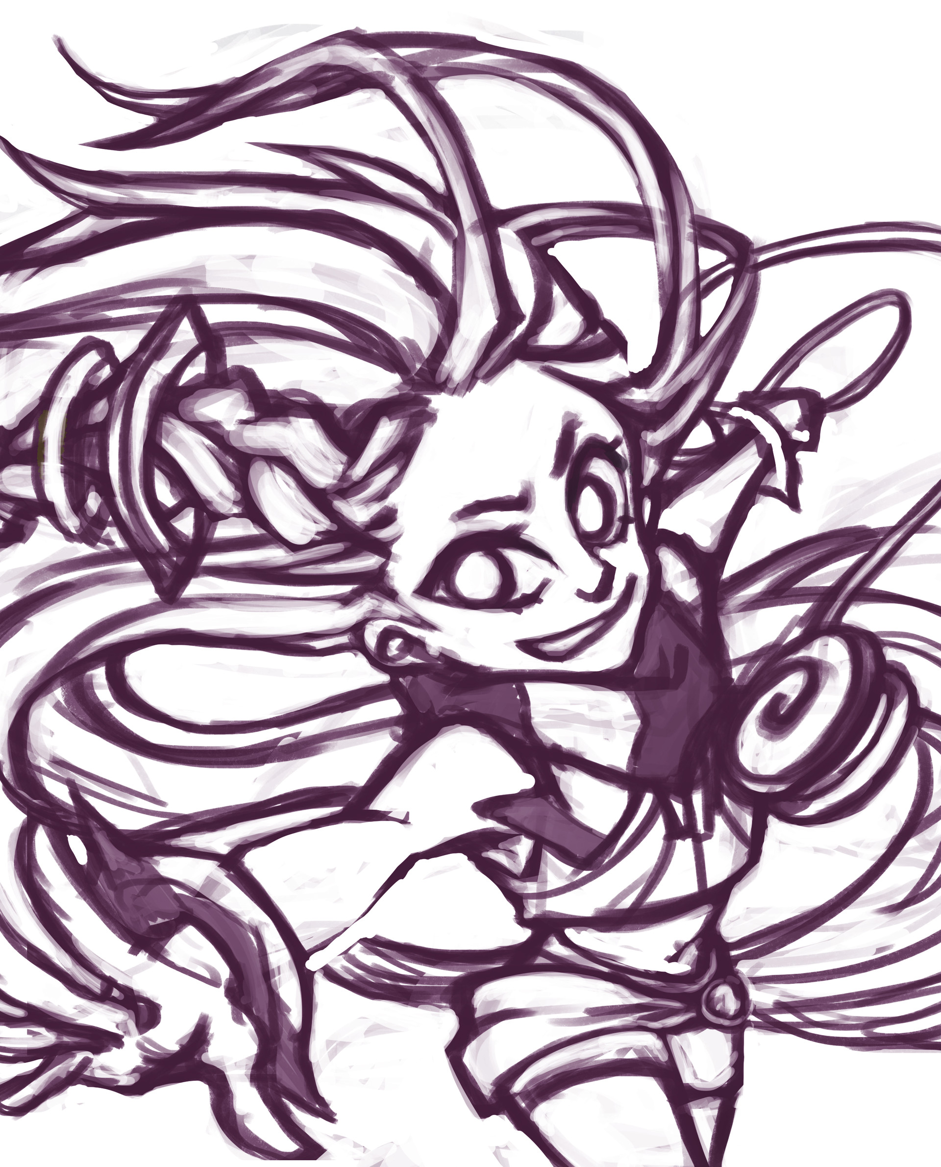 how to draw zoe league of legends