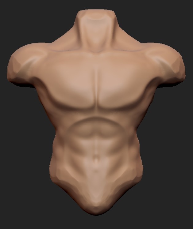 ArtStation - Anatomy Study Sketch: Male Torso 2