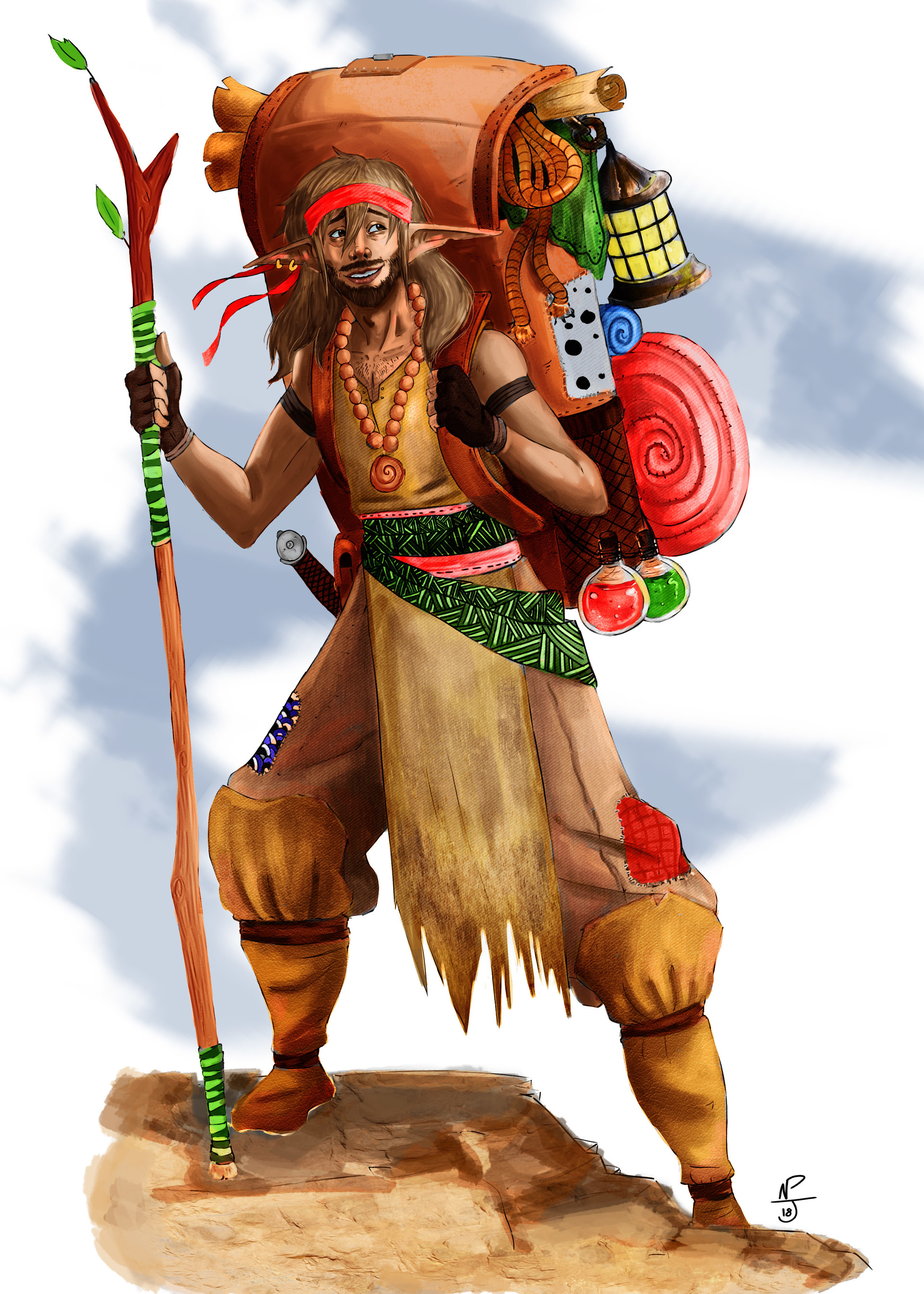 ArtStation - Elf Backpacker