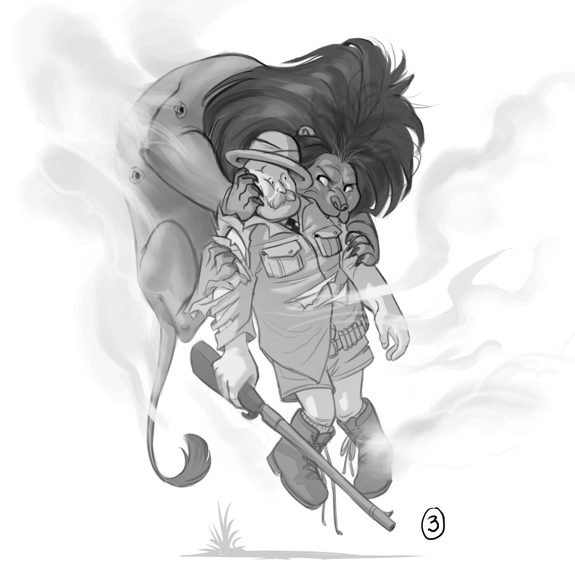 Kimberley King - Character Design Challenge - Ghosts and Poltergeist