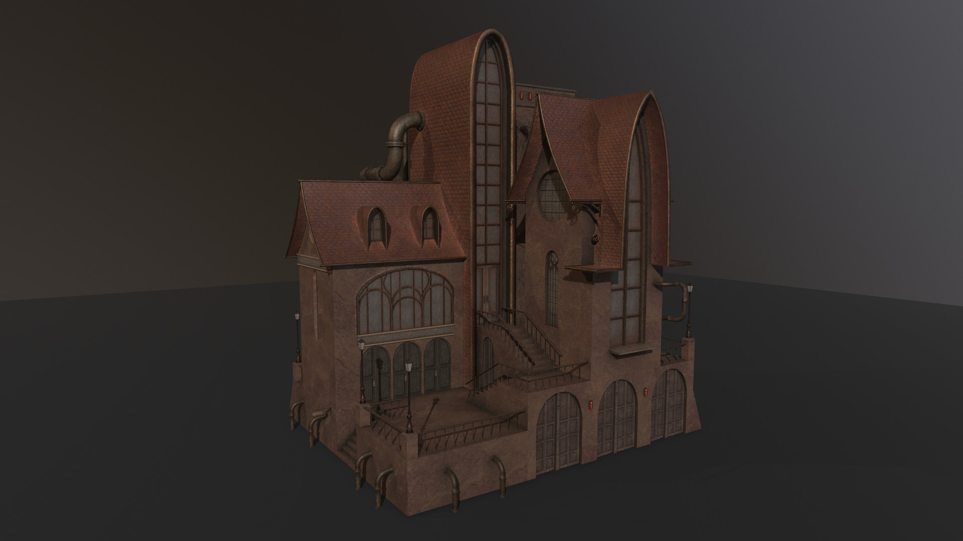 ArtStation - Environmental Modeling/Texturing: Steam Laboratory