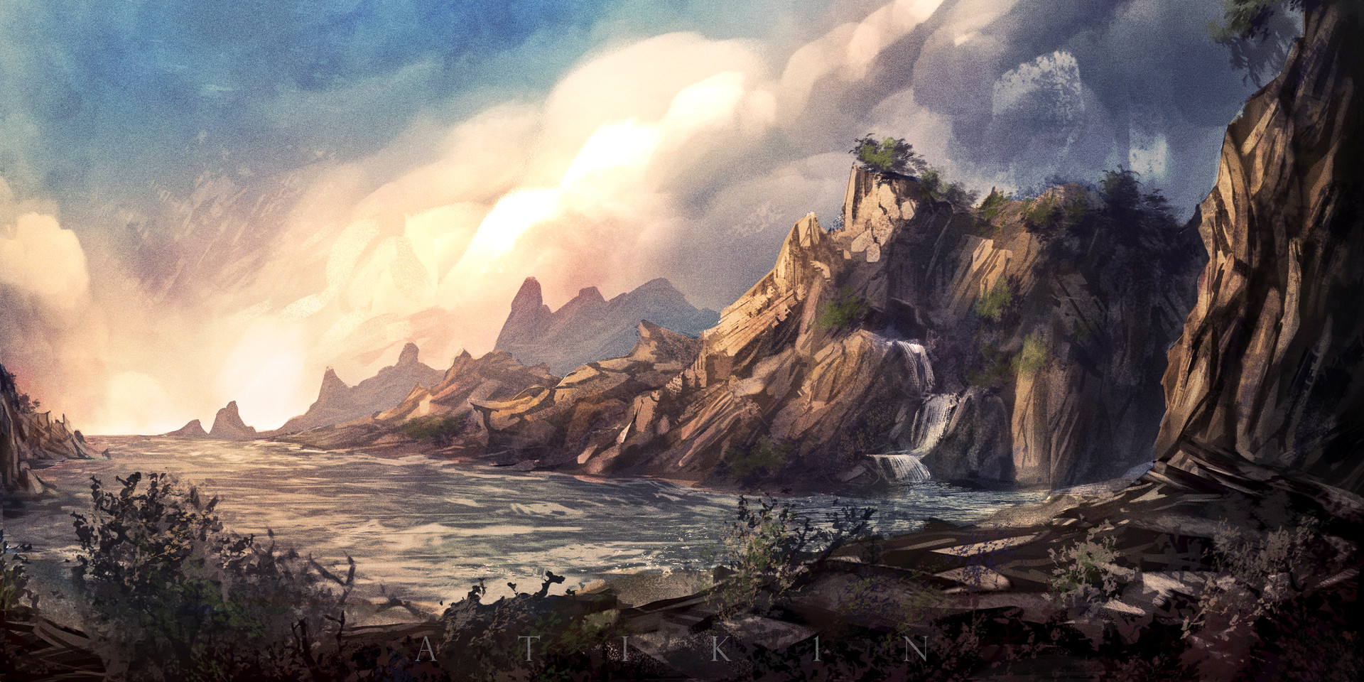 ArtStation - The bay of Eldan