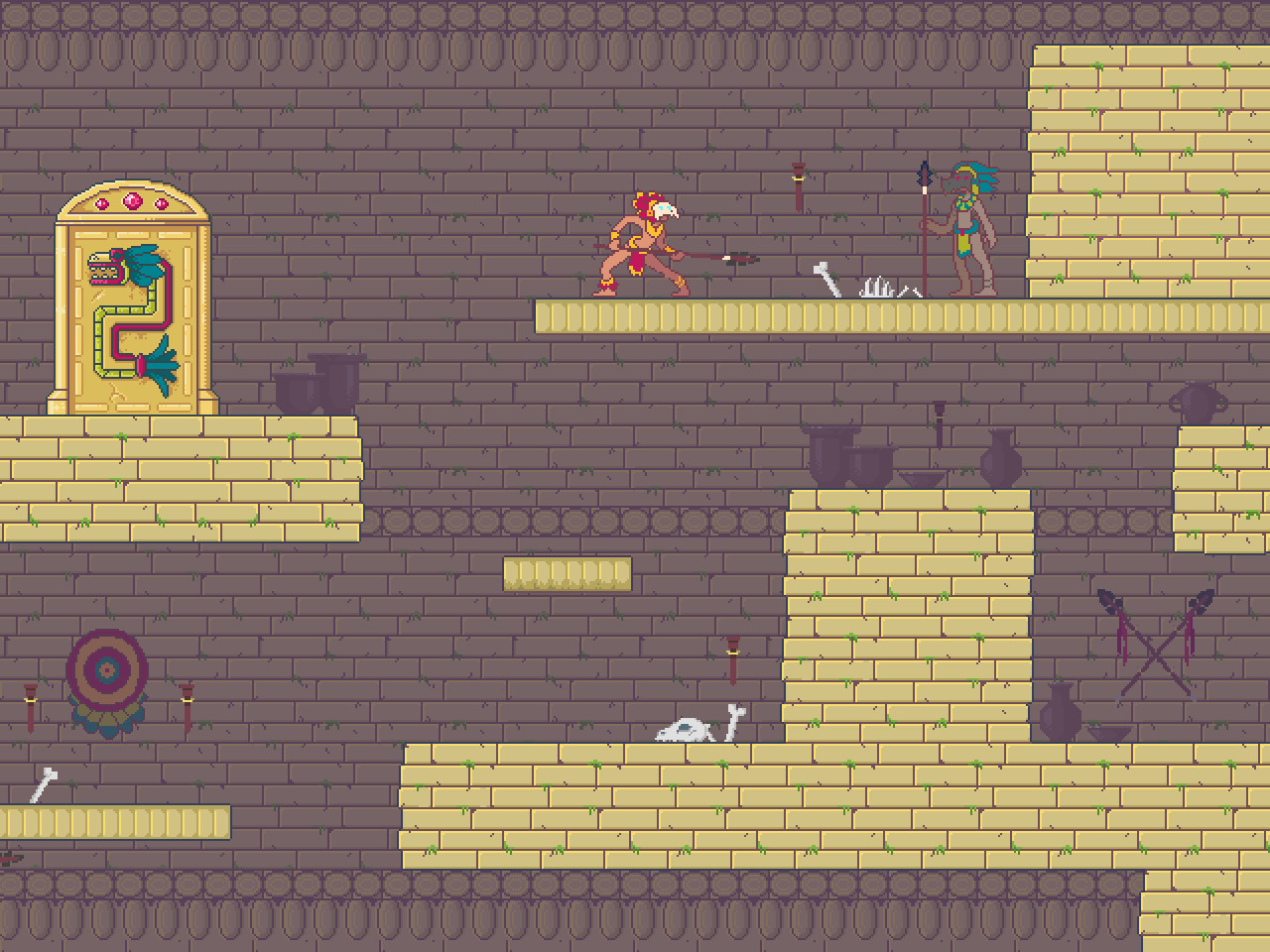 ArtStation - Aztec Game Mockup