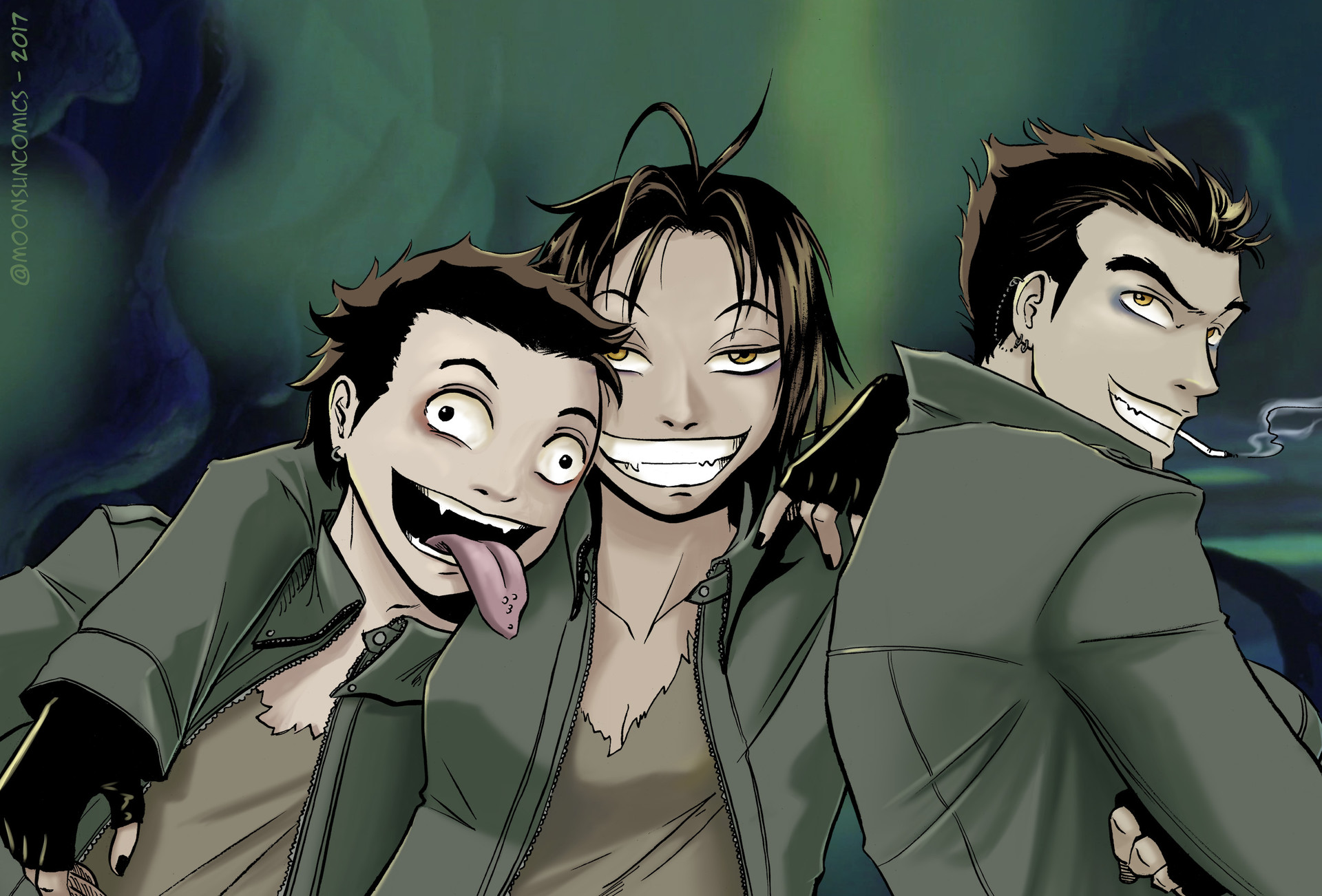 ArtStation - Three hyenas