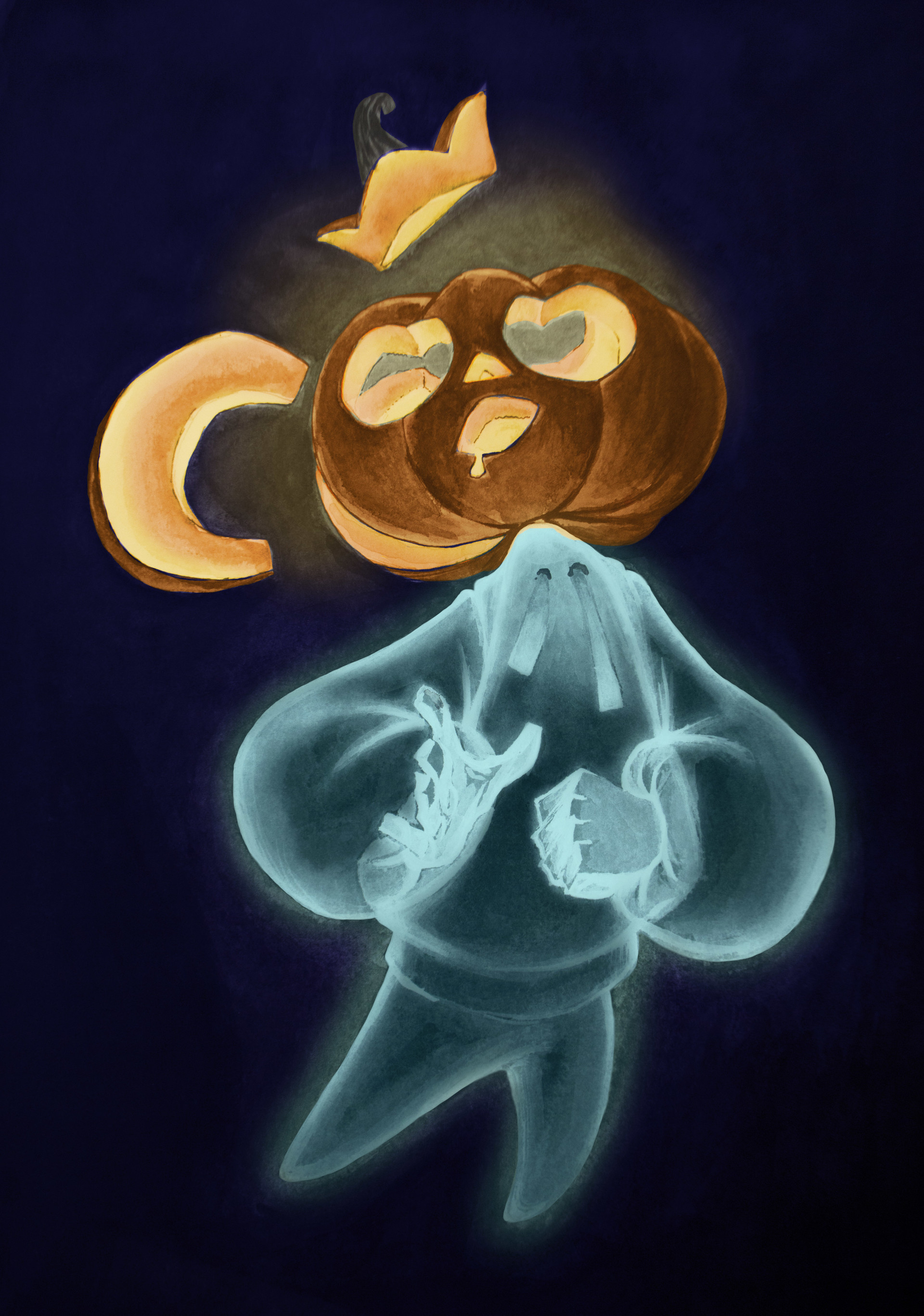 ArtStation - INKTOBER 2018 JOUR 31 SLICE / CDC OCTOBER GHOST