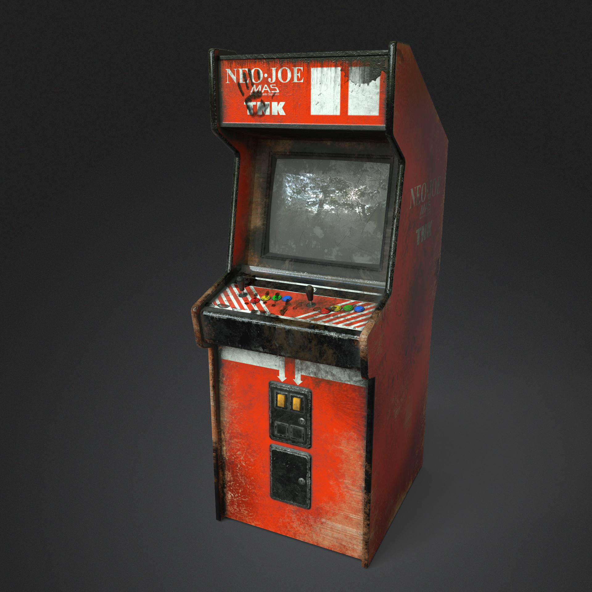 ArtStation - Worn Out Arcade Cabinet