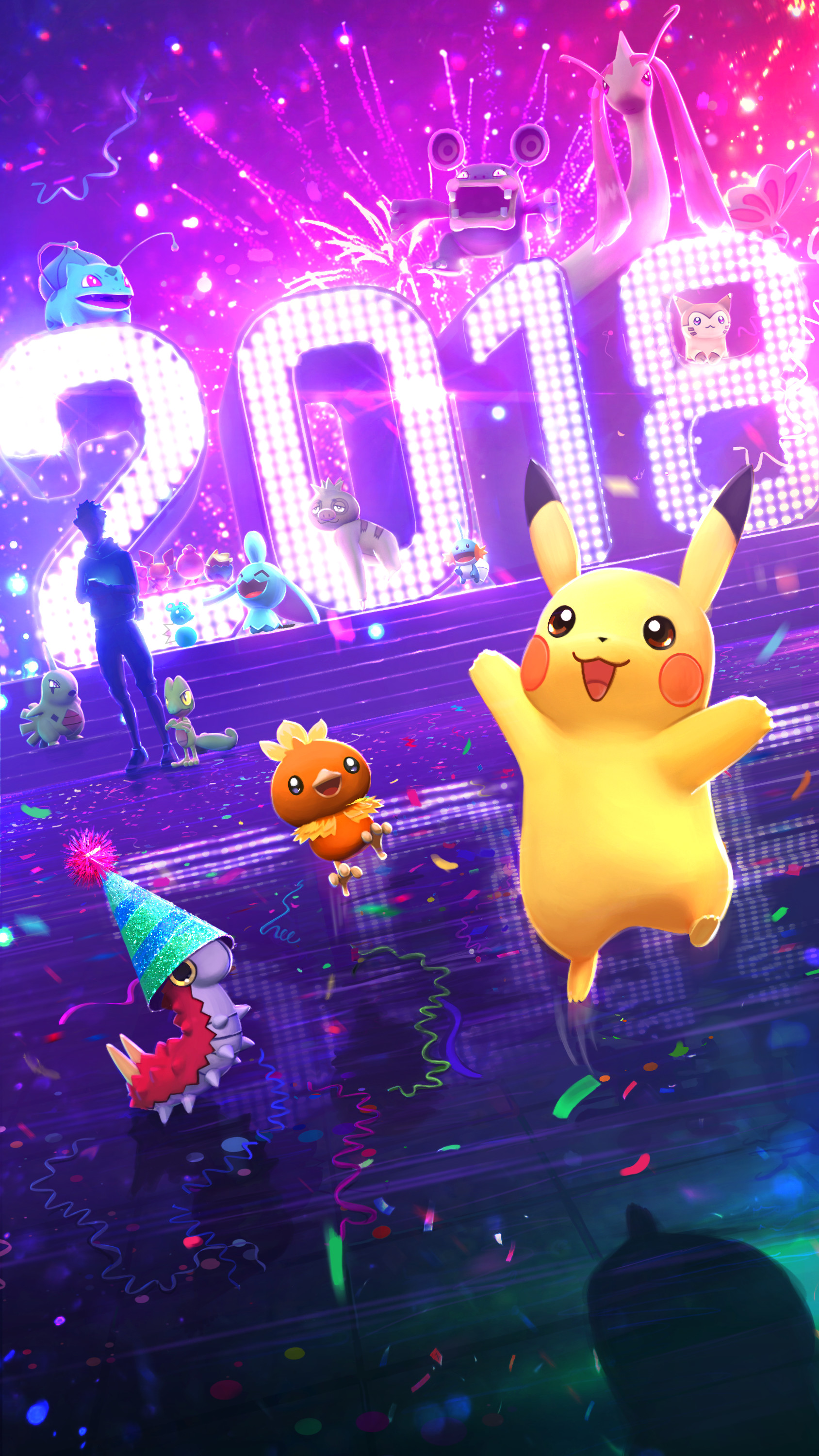ArtStation - PGo 2018 New Years loading screen