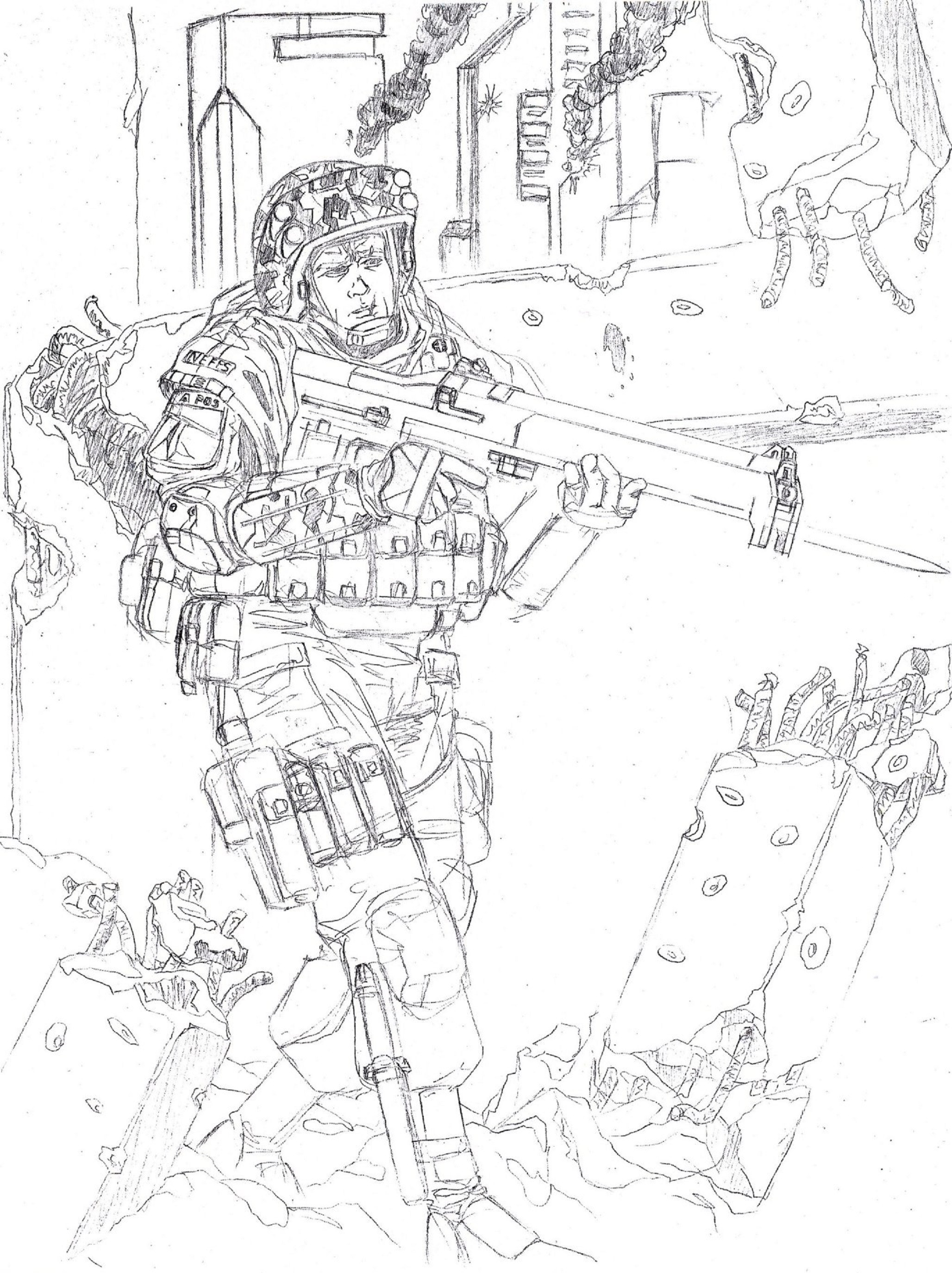 black ops advanced warfare coloring pages