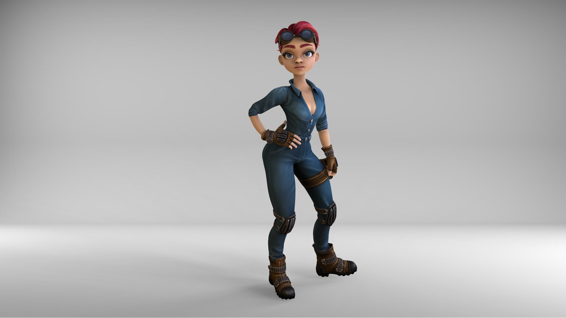 ArtStation - Girl mechanic.