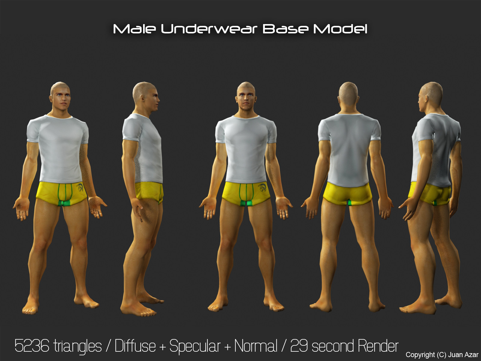 ArtStation - Low Poly Male - Game Character