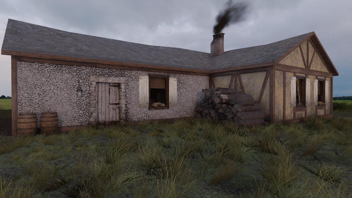 ArtStation - WW2 Farm House