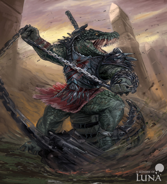 ArtStation - Crocodile berserker