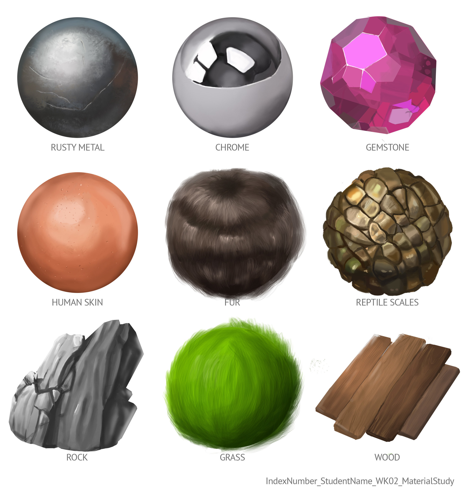 ArtStation - Material Study