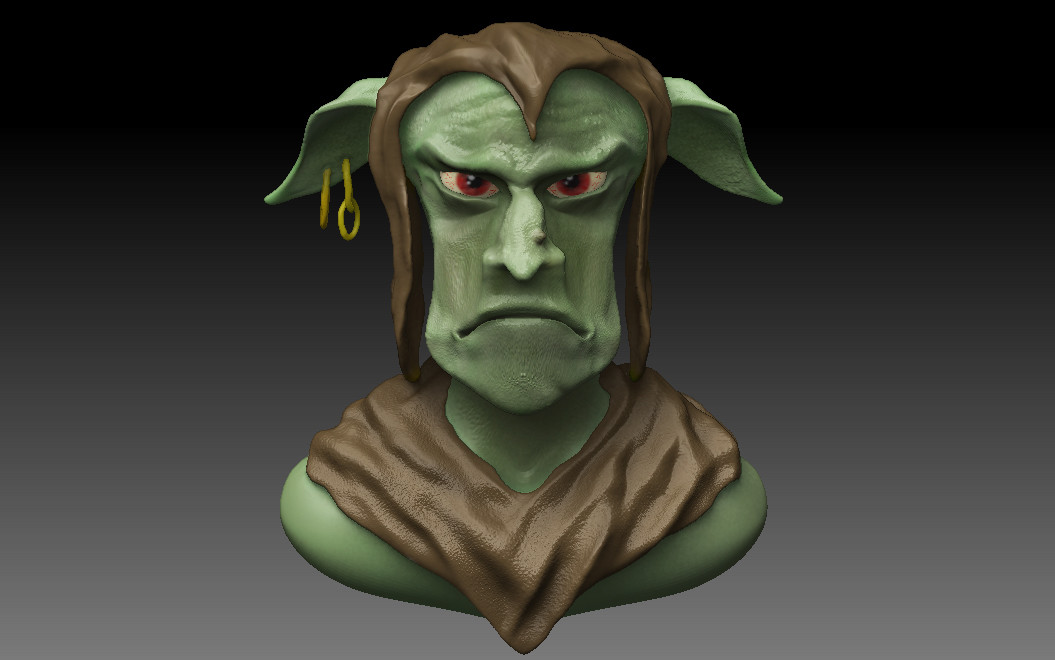ArtStation - Goblin Head Model