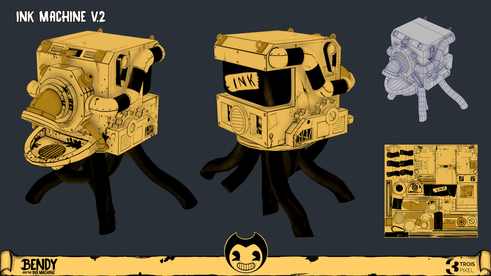 Trois Pixel - Bendy and the Ink Machine Chapter 1 Revamped Ink Machine