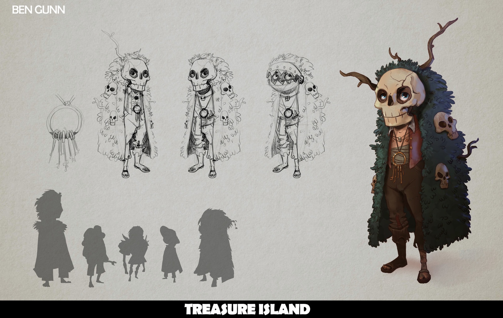 Corentin ROCHELLE - TREASURE ISLAND - Characters
