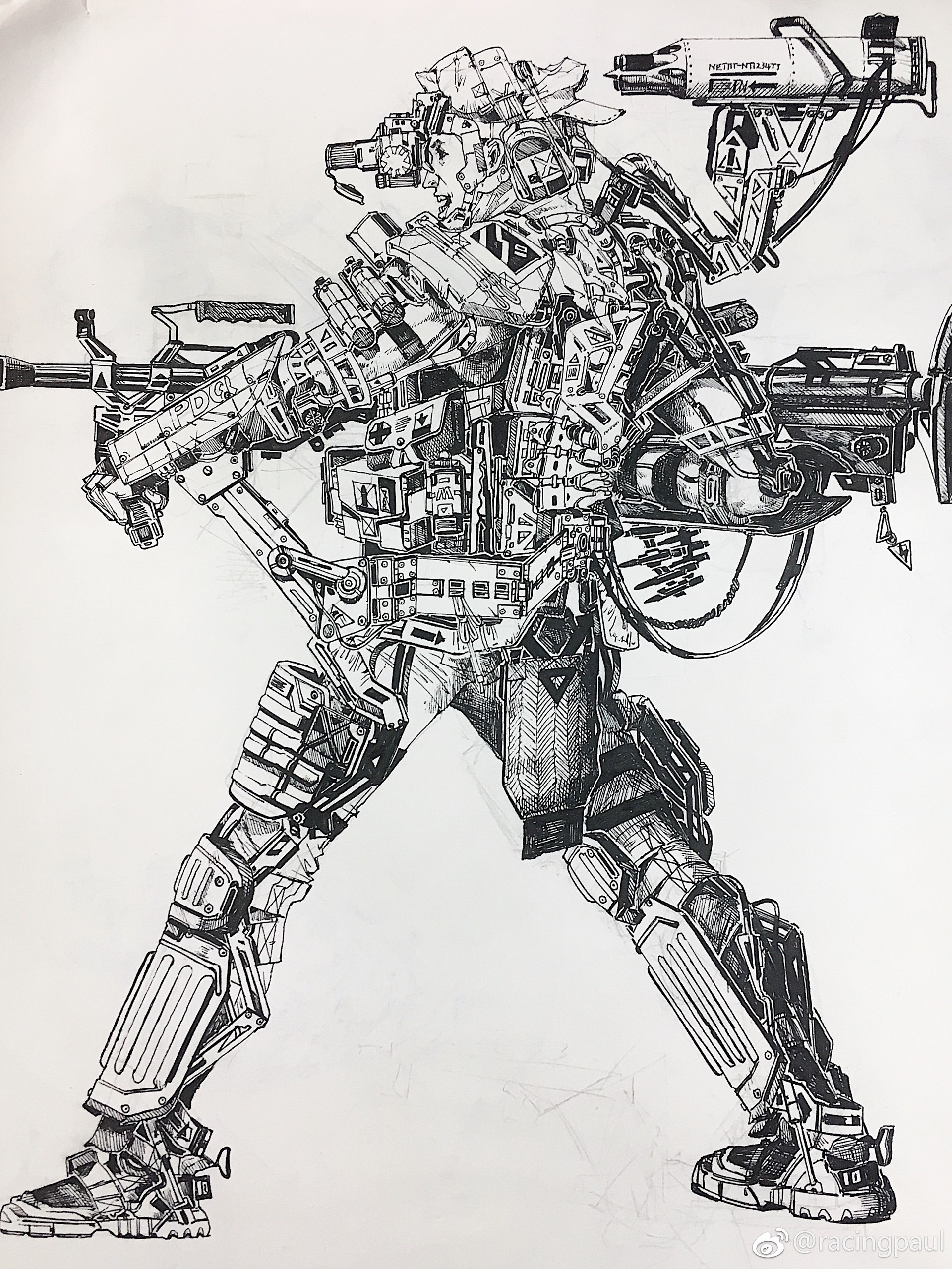 ArtStation - machine gunner