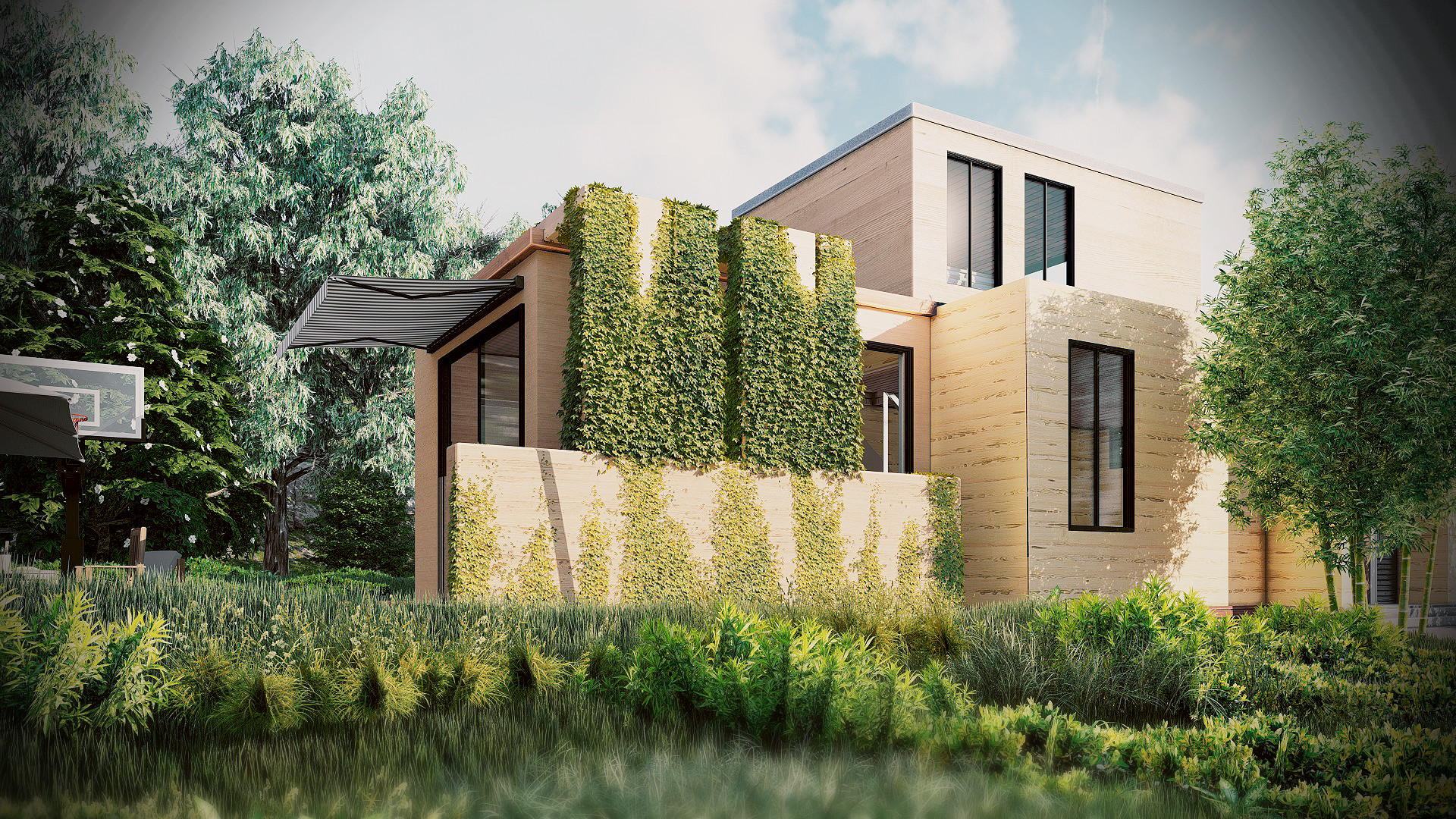 ArtStation - Modern House Render