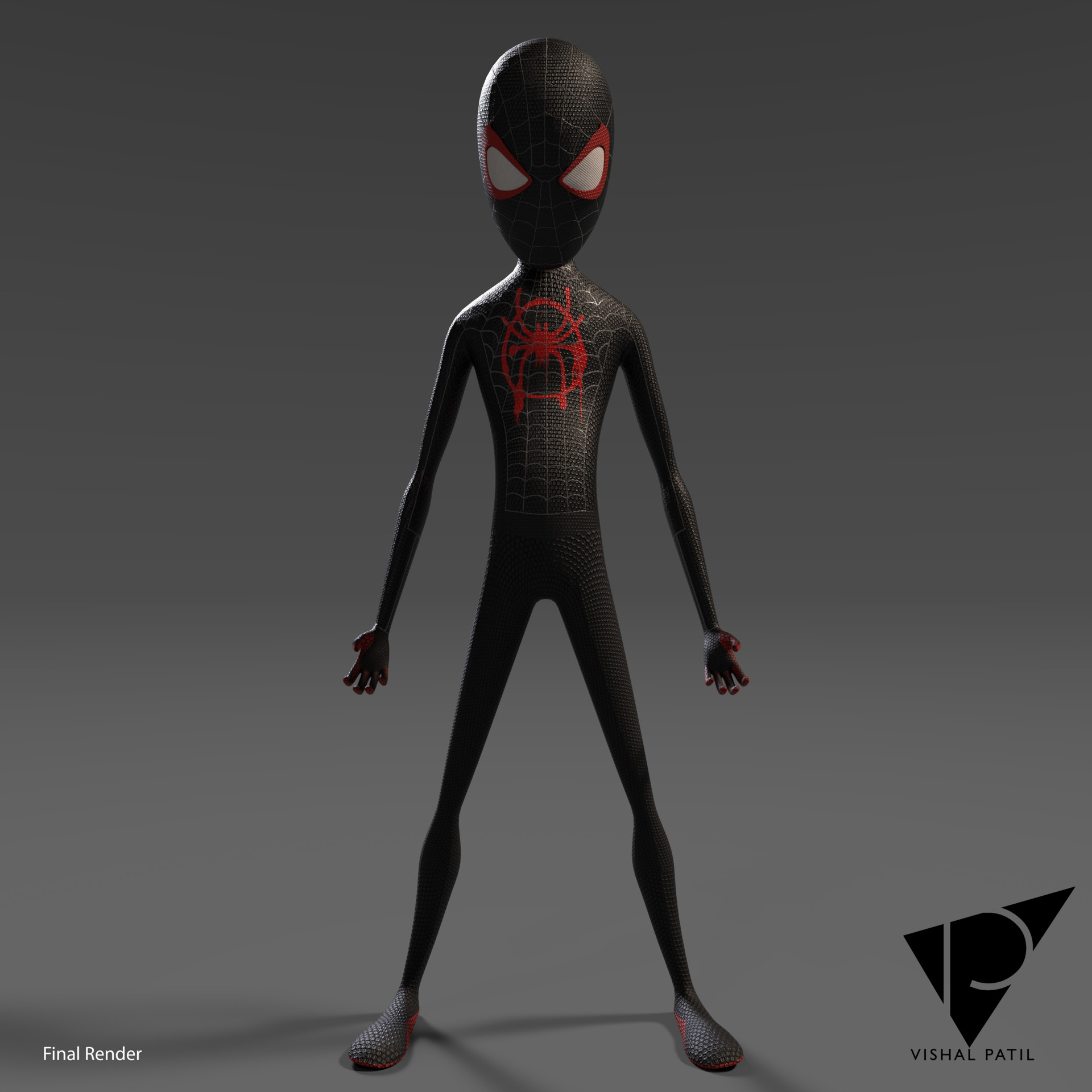 vishal patil - Spider-Man: Into the Spider-Verse=Miles Morales concept