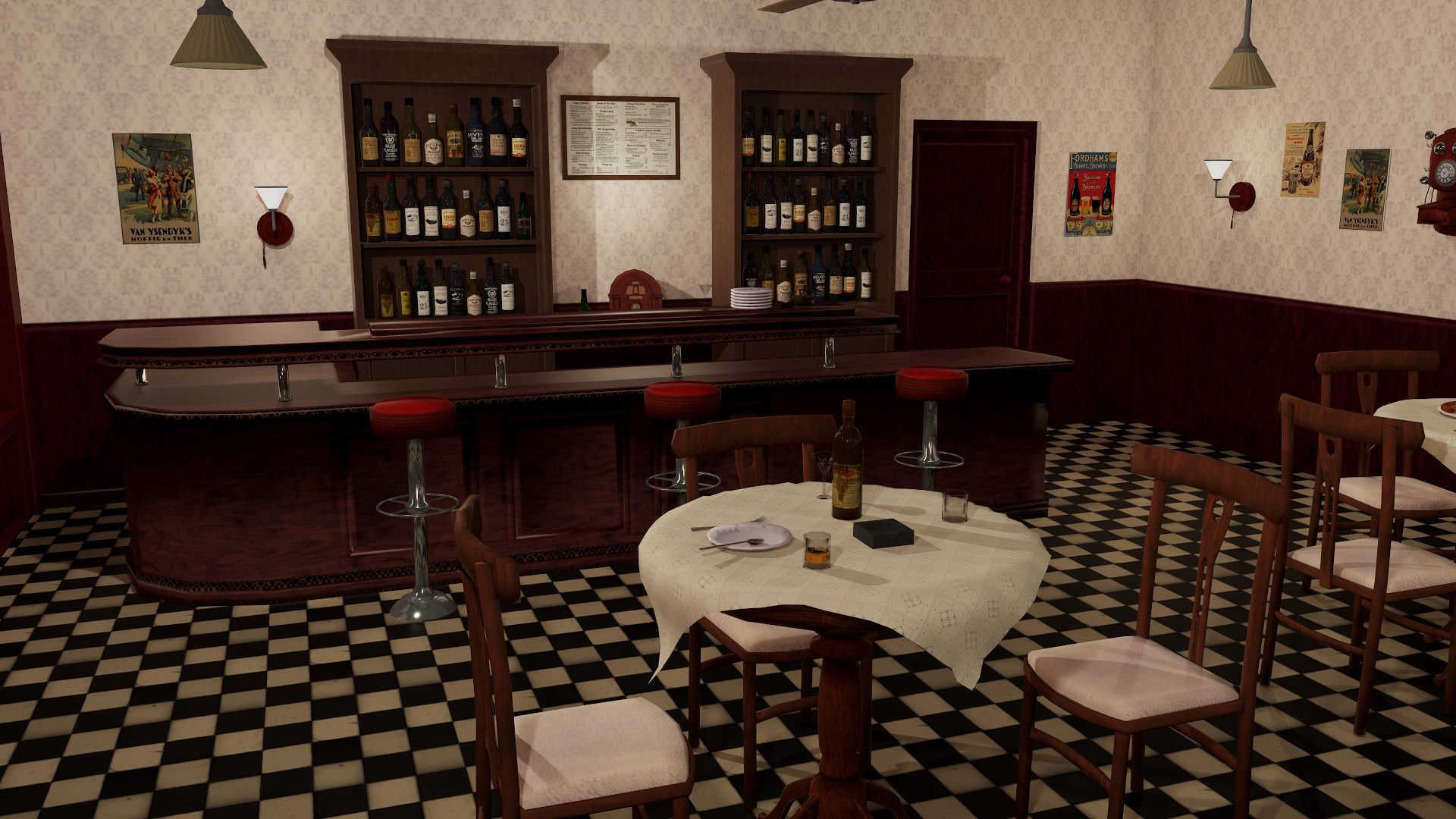 ArtStation - 1930's bar