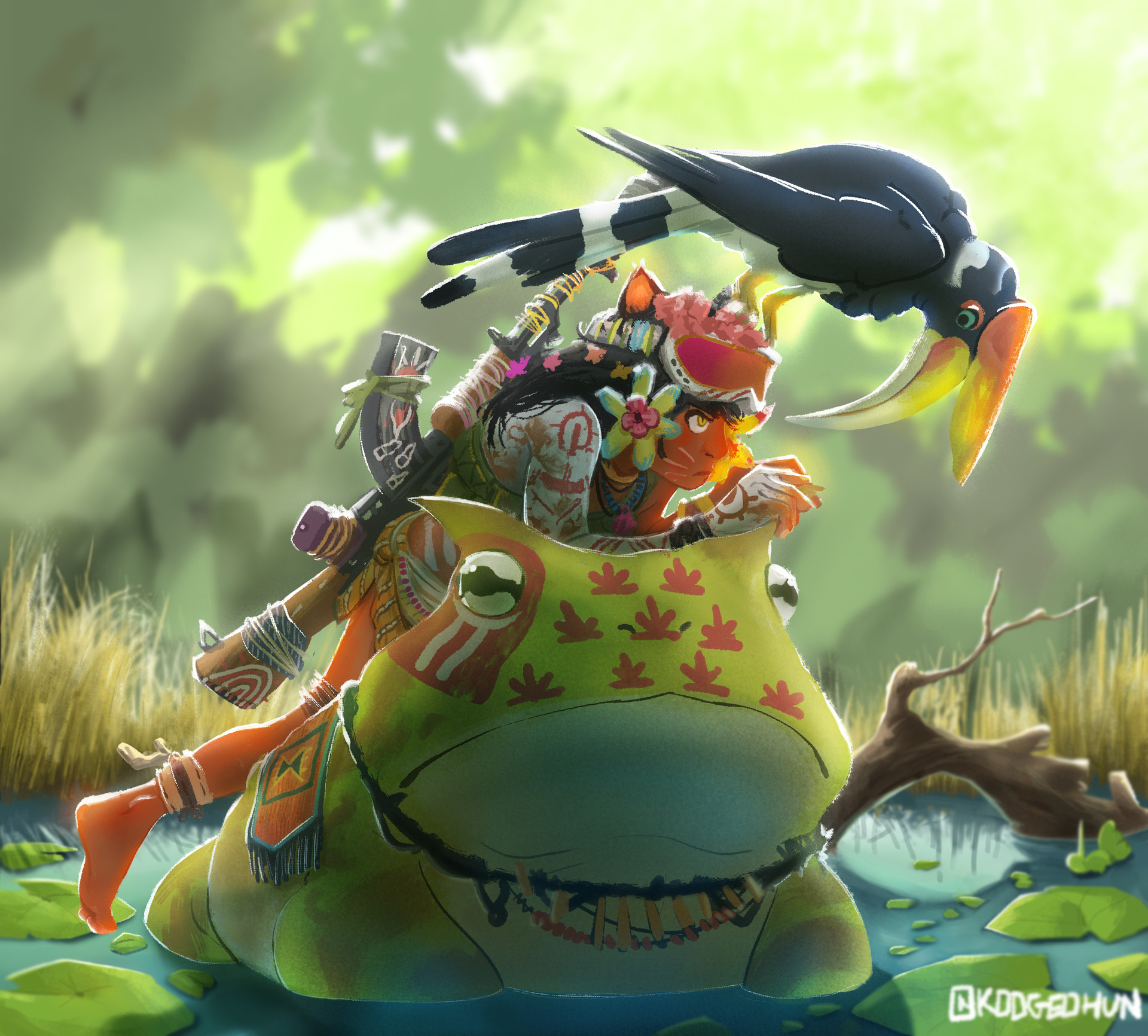 ArtStation - The Frog Rider