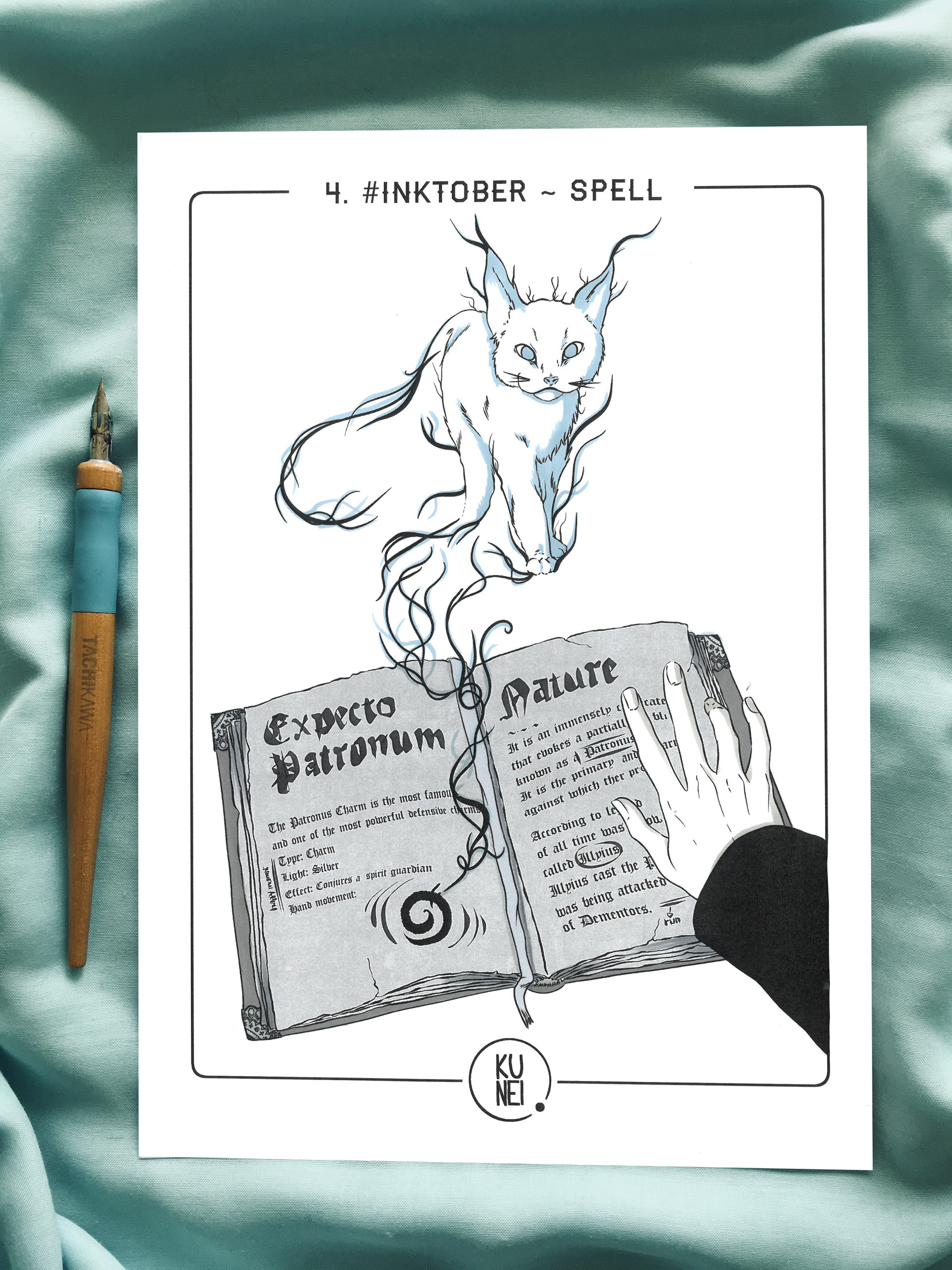 ArtStation - Day 4 of my Inktober ~ Spell