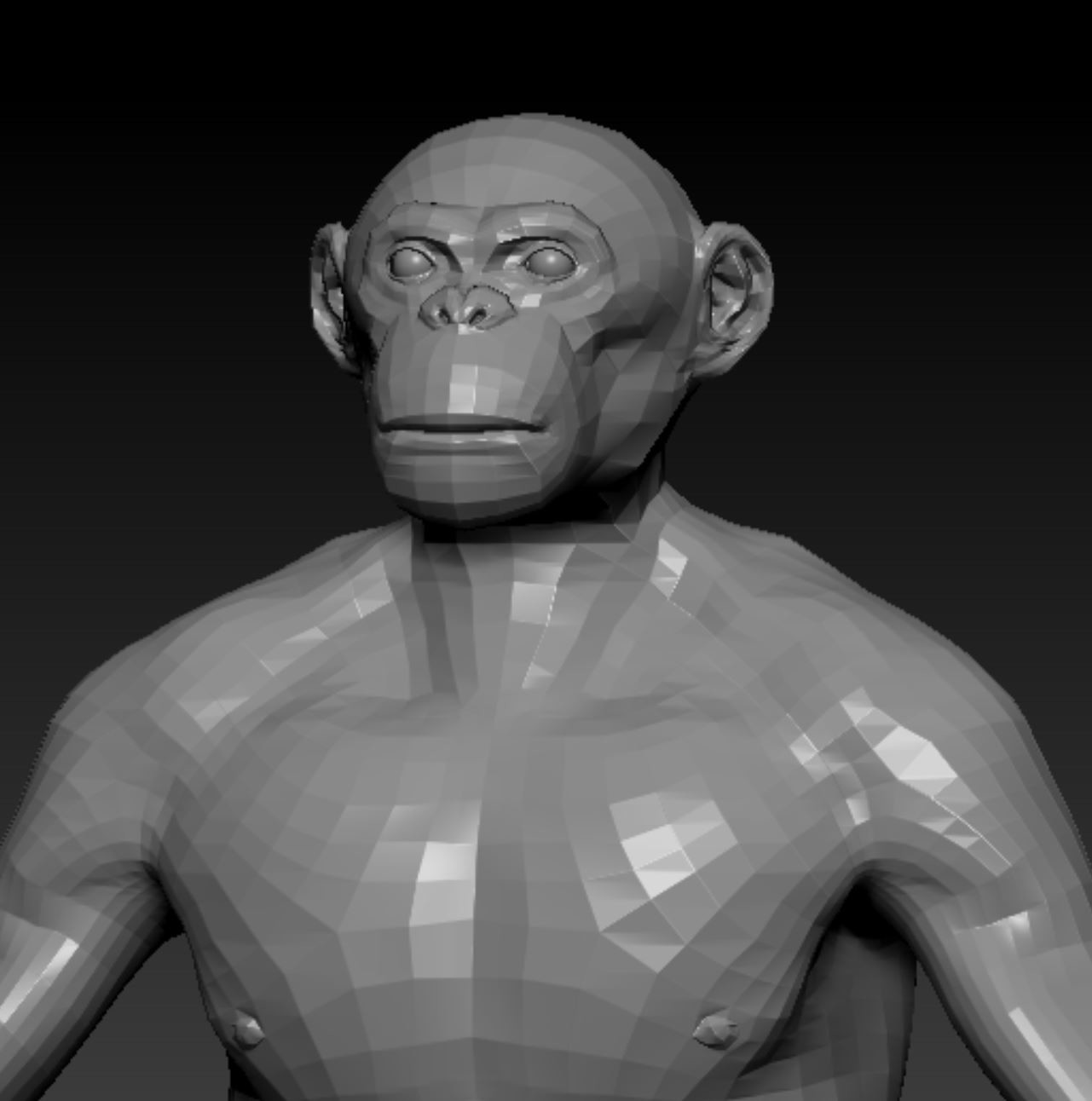 ArtStation - lowpoly ape