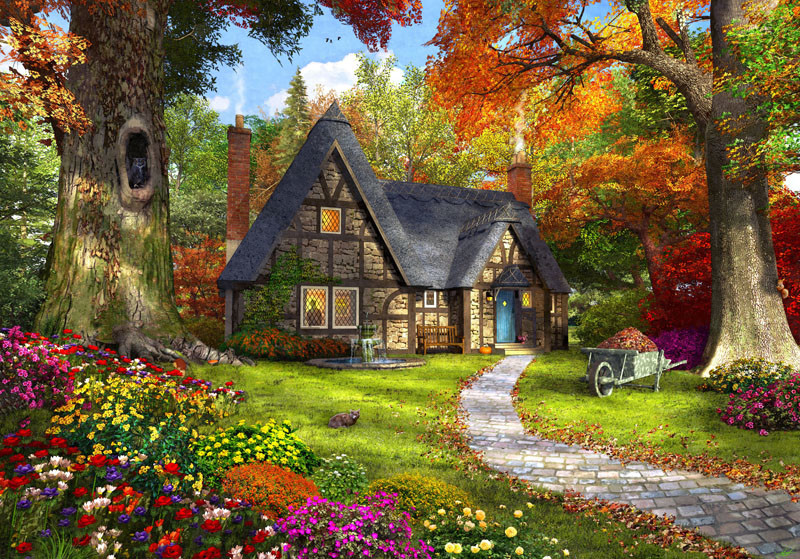 ArtStation - Little Autumn Cottage