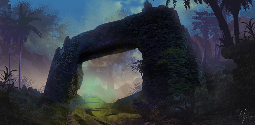 ArtStation - Arch ruins