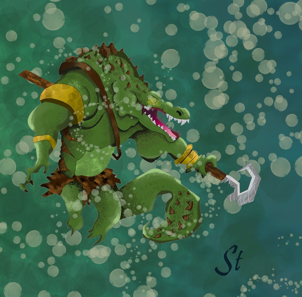 ArtStation - Monster Cocodrile - Art Character