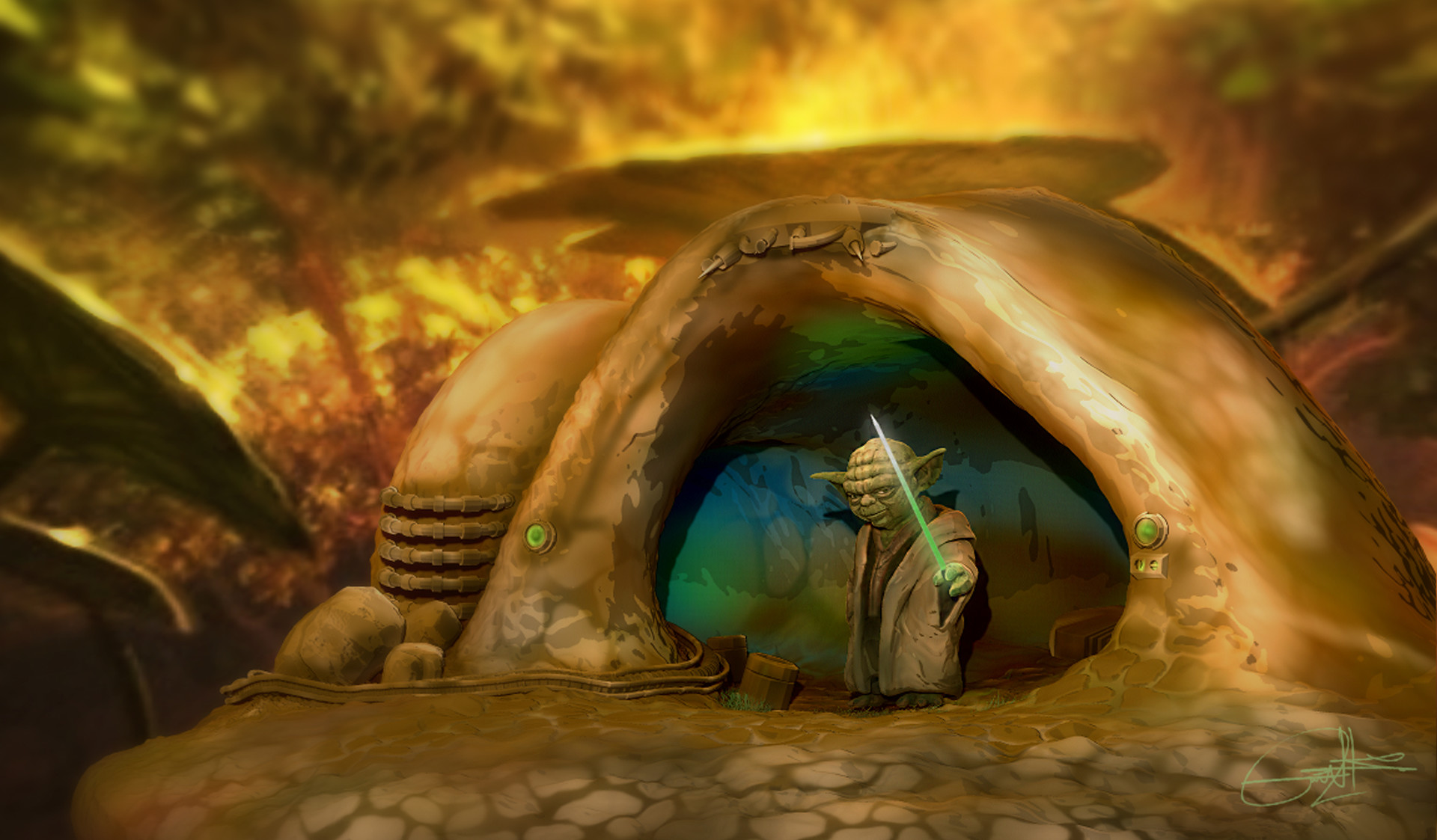 ArtStation - Yoda's Home