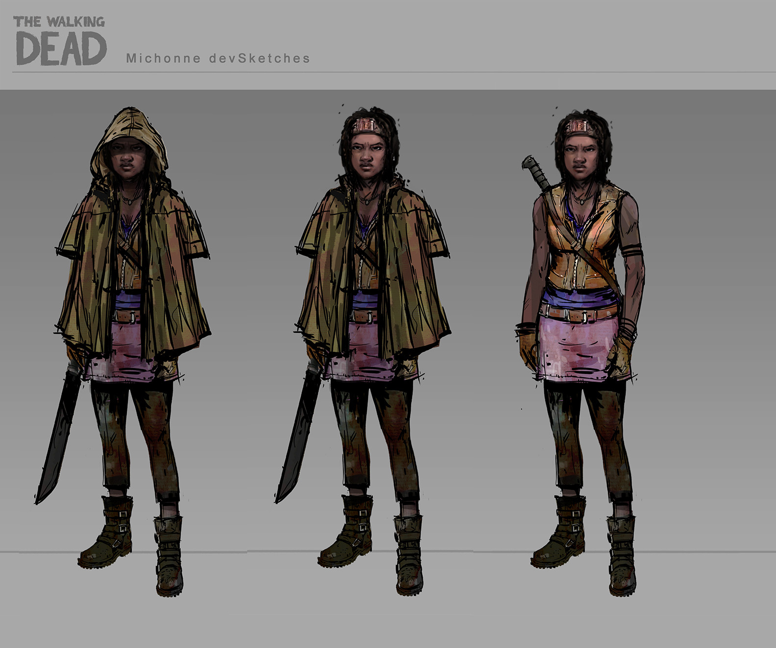 Jesse Maccabe - The Walking Dead: Michonne Concept Art