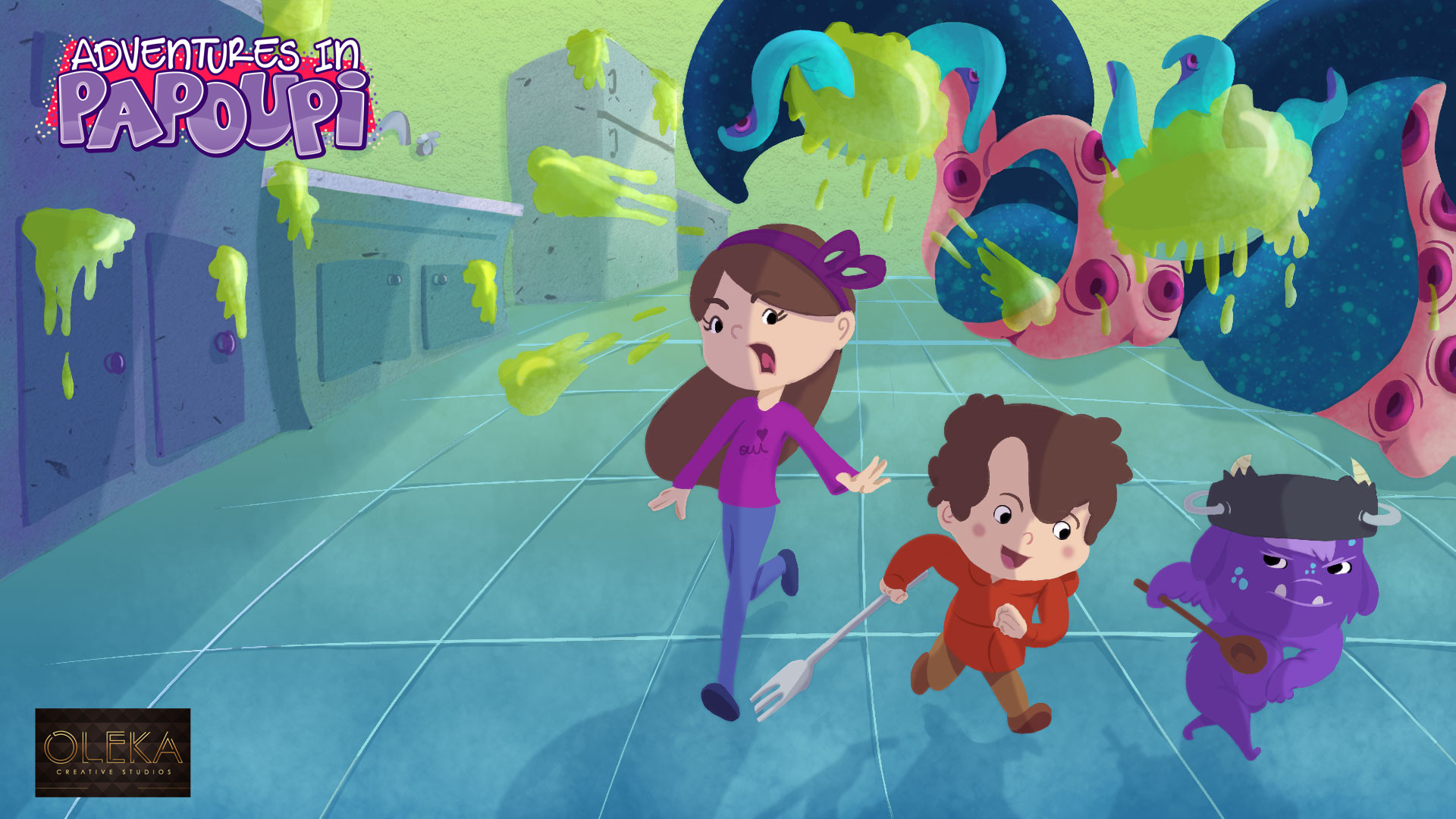 ArtStation - Adventures In Papoupi / The Gooey Monster Concept