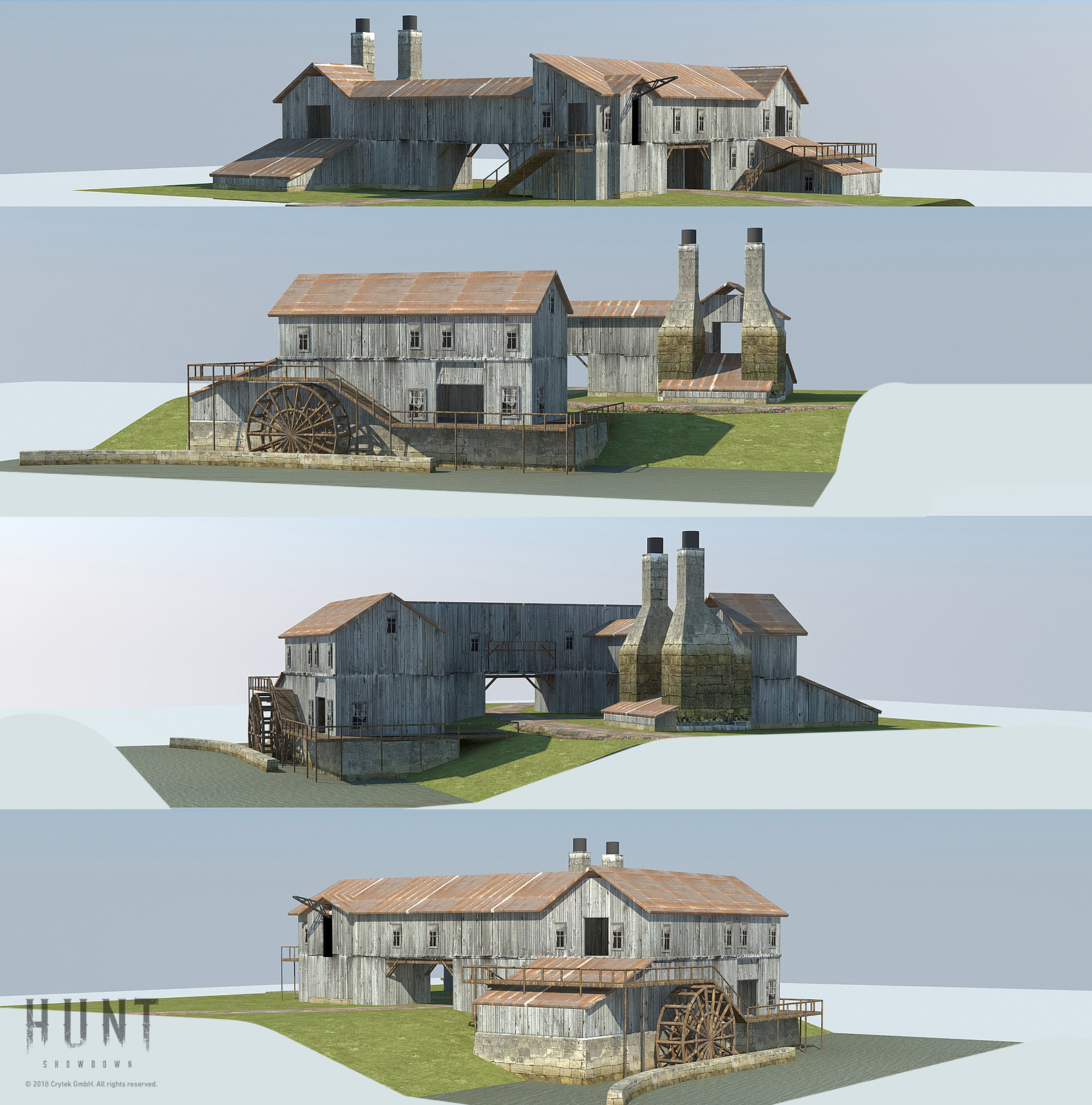 Ivan Tantsiura - HUNT: Showdown - Lawson Delta compounds concept.