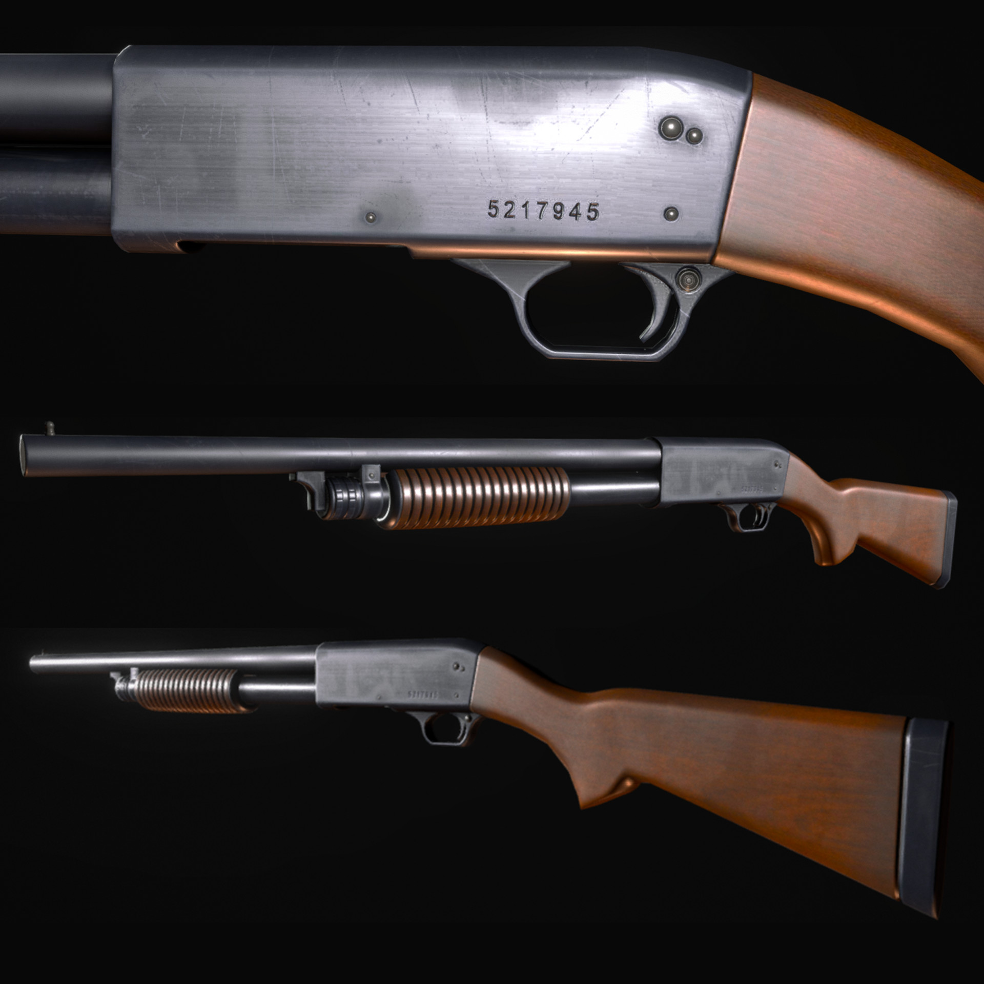 ArtStation - M37 Ithaca Shotgun