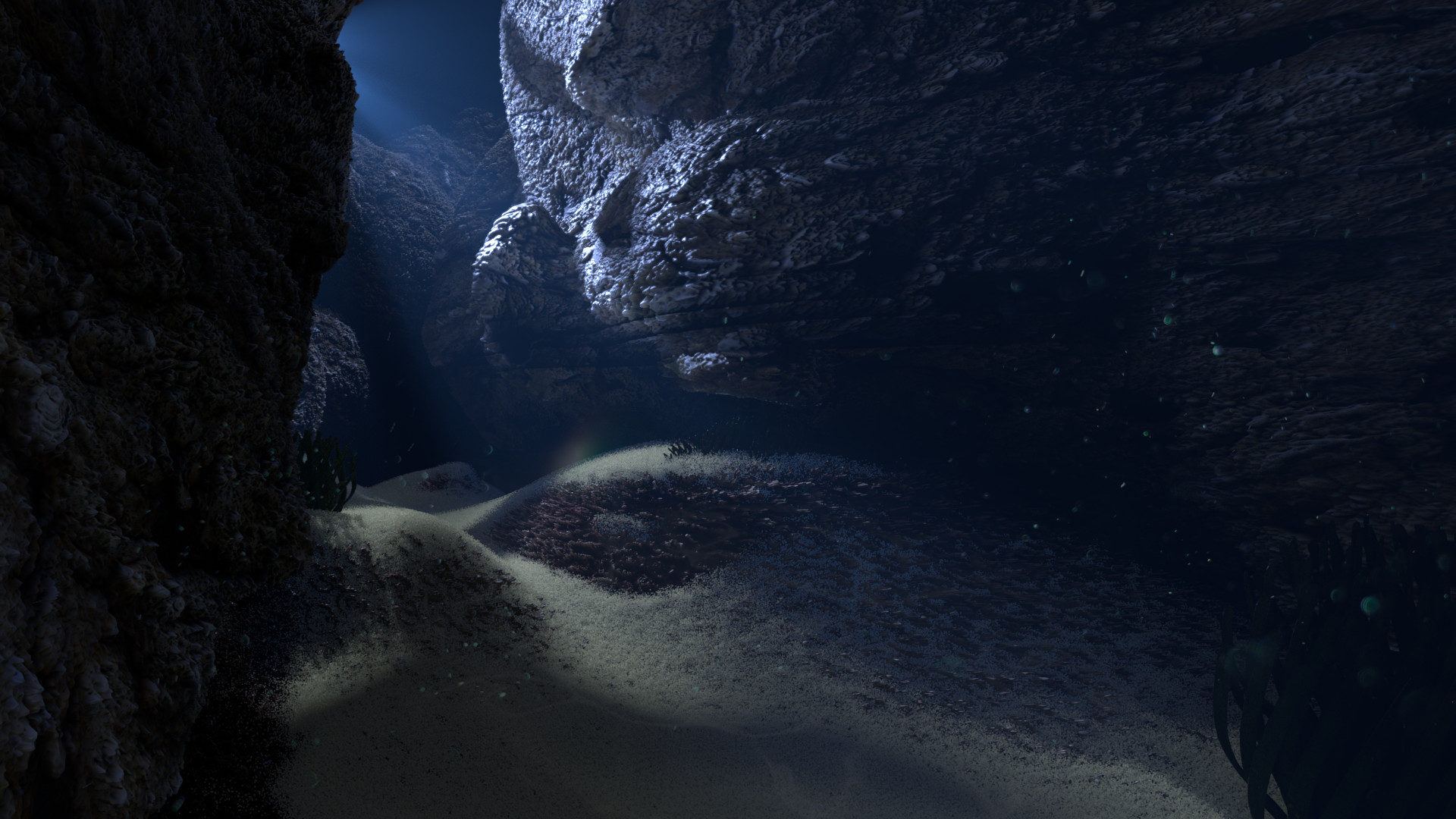 ArtStation - Underwater cave
