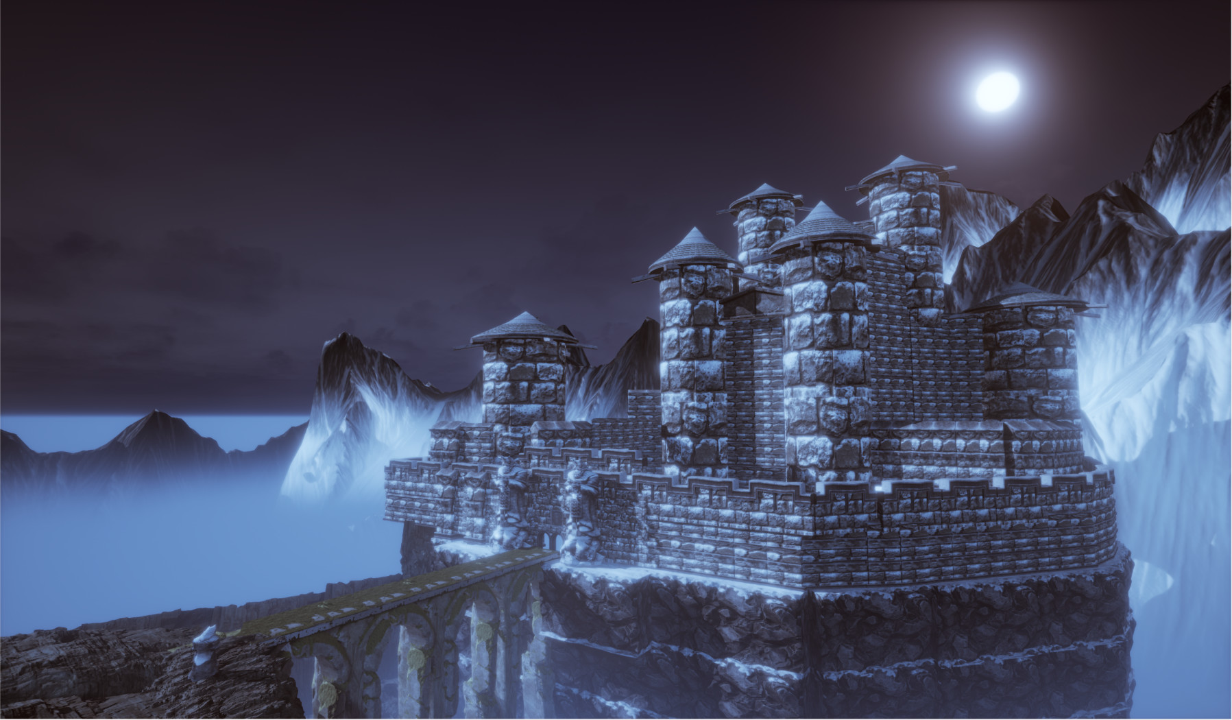 ArtStation - Castle in the night