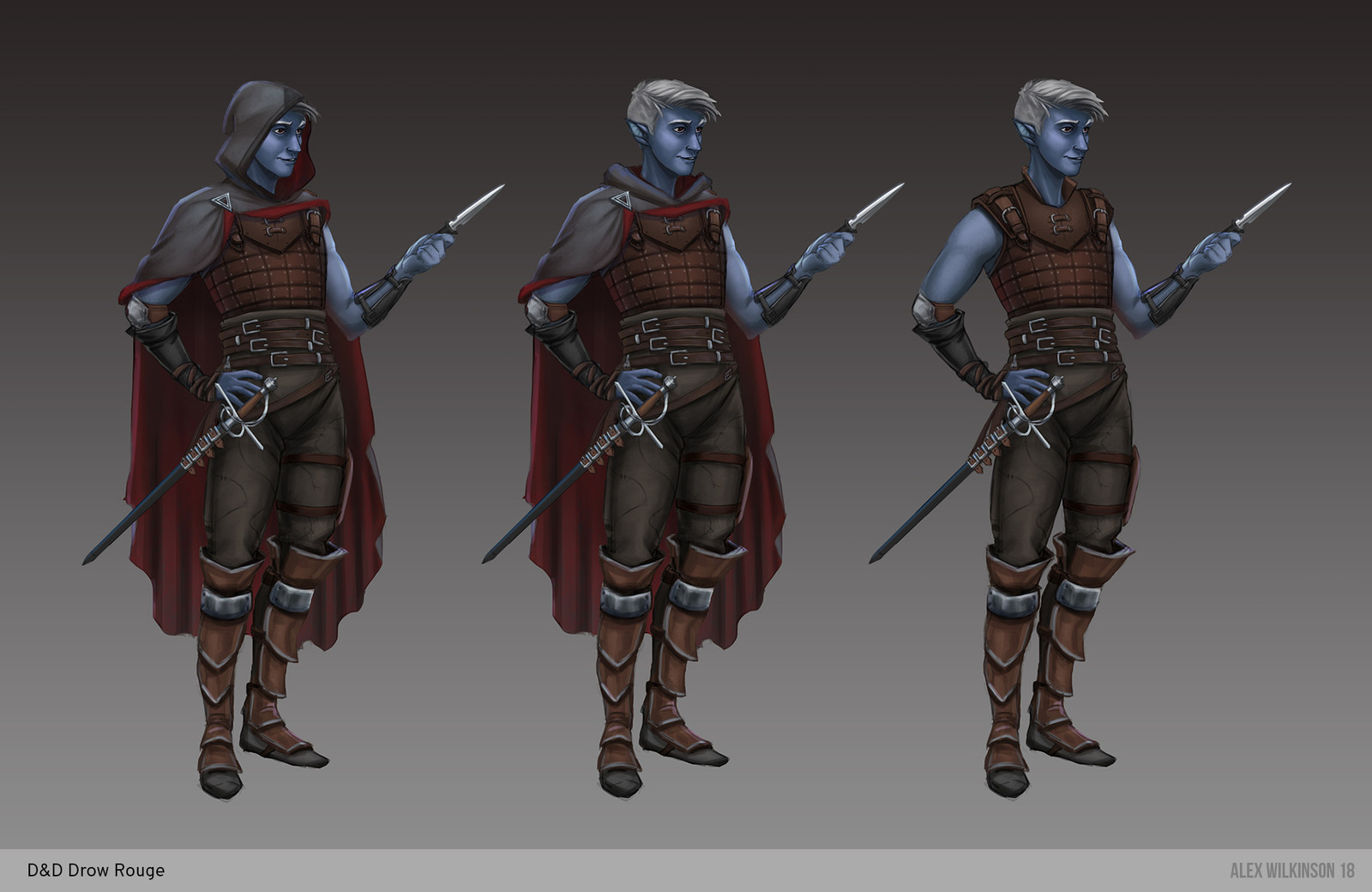 Alex Wilkinson - D&D Drow Rogue Commission