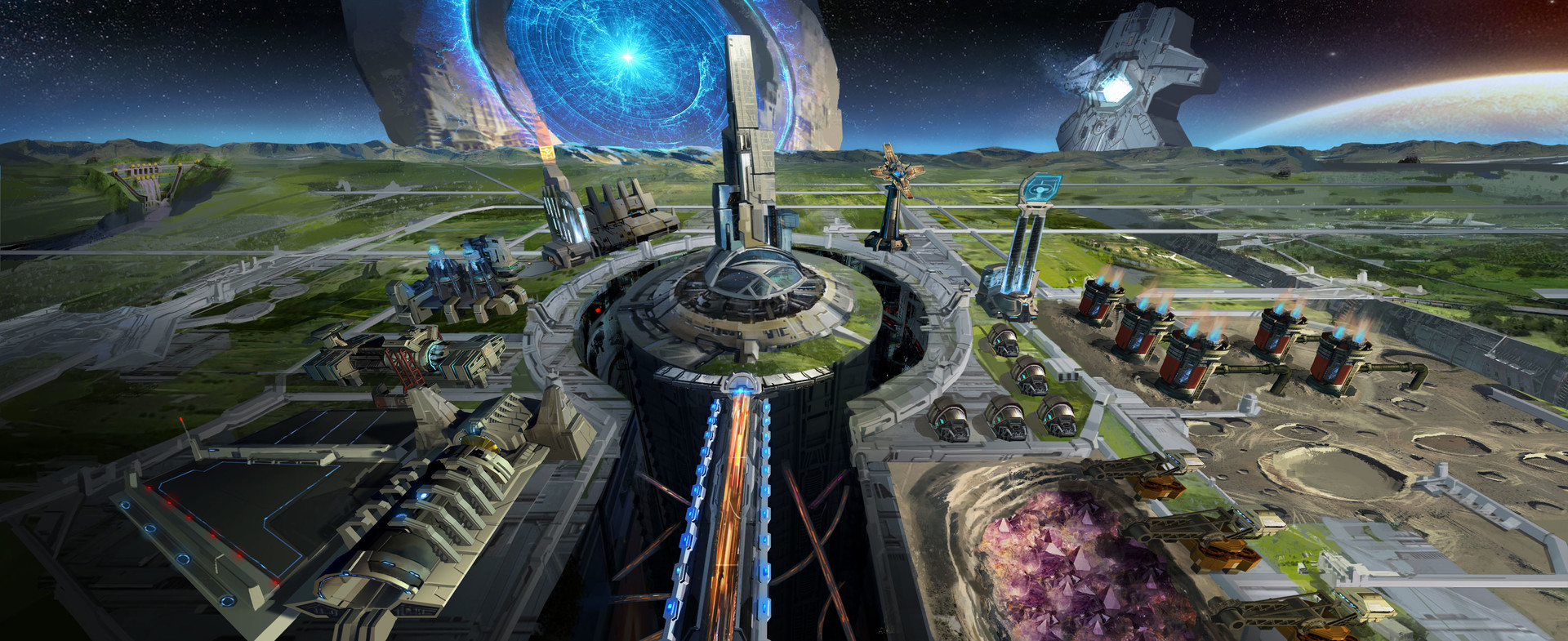 ArtStation - Planetbase design for the galaxy wars