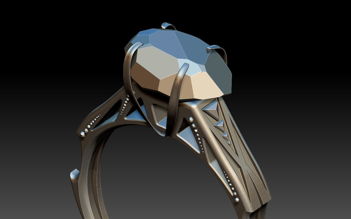 ArtStation - Ornamental ring 3D model