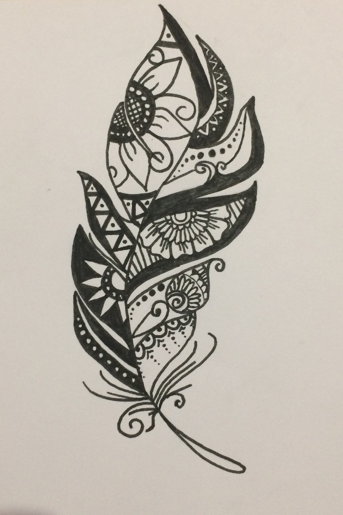 henna feather