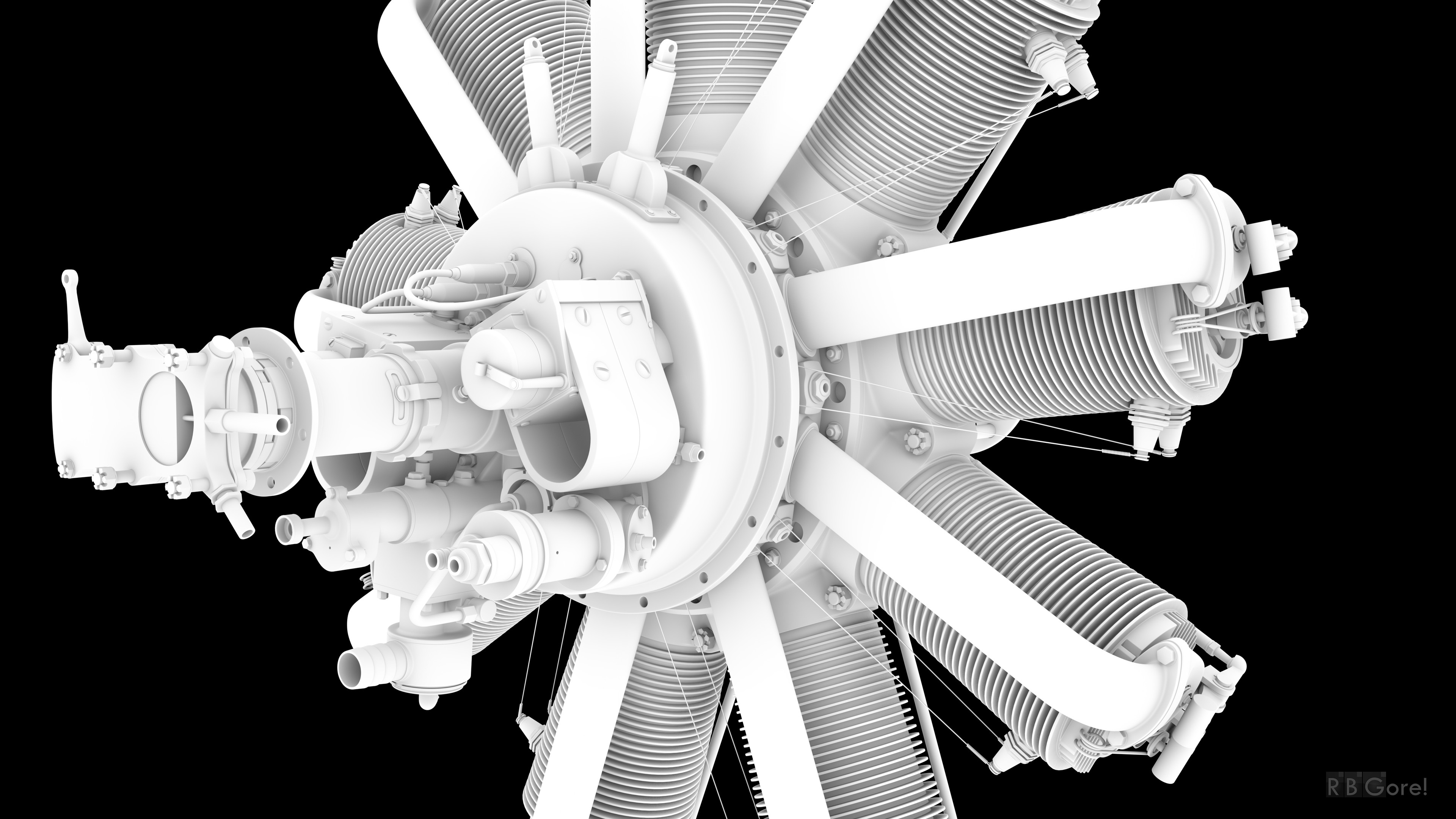 Richard Bryce Gore - Clerget 9B: 130HP Rotary Aircraft Engine