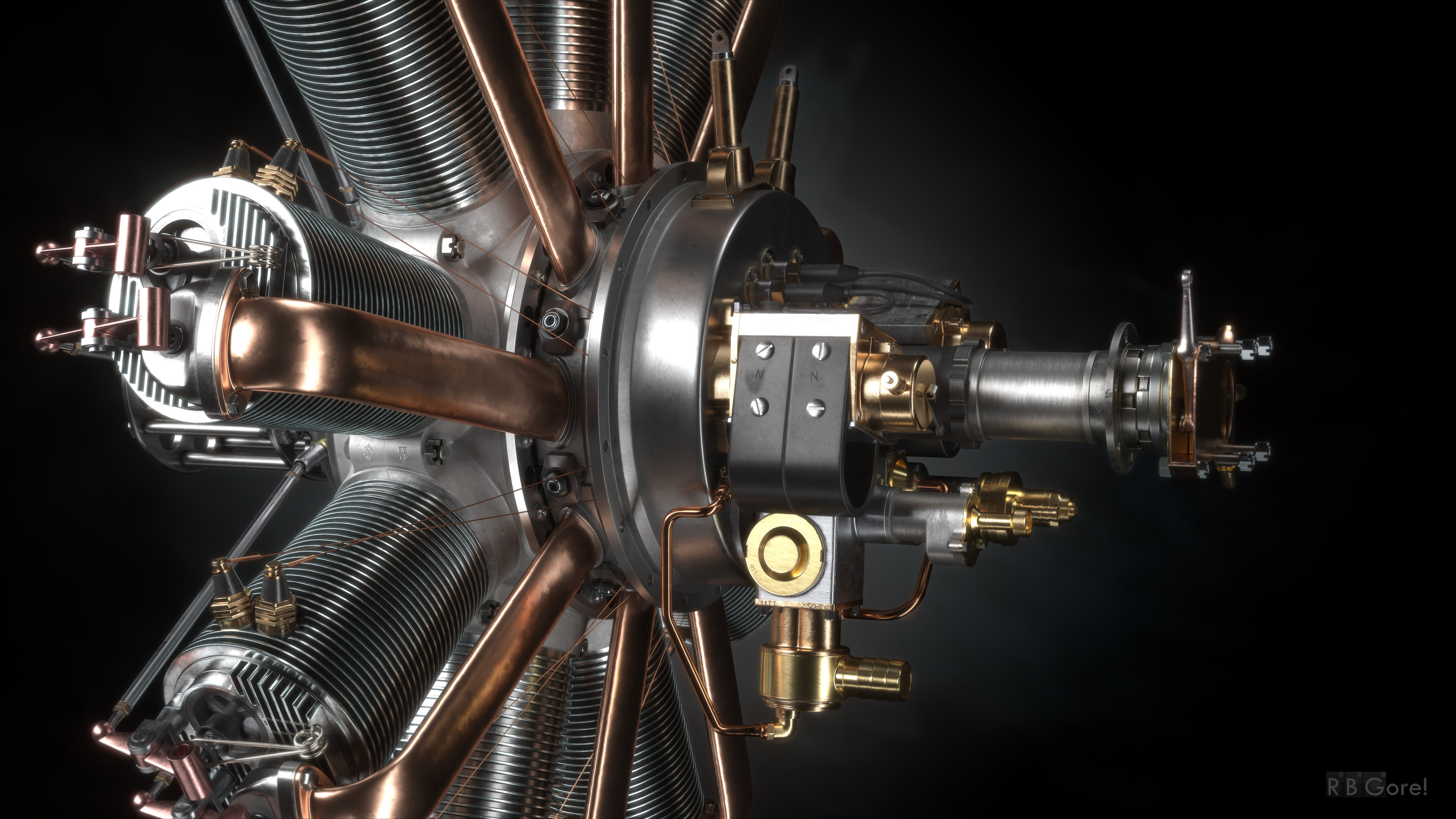 Richard Bryce Gore - Clerget 9B: 130HP Rotary Aircraft Engine