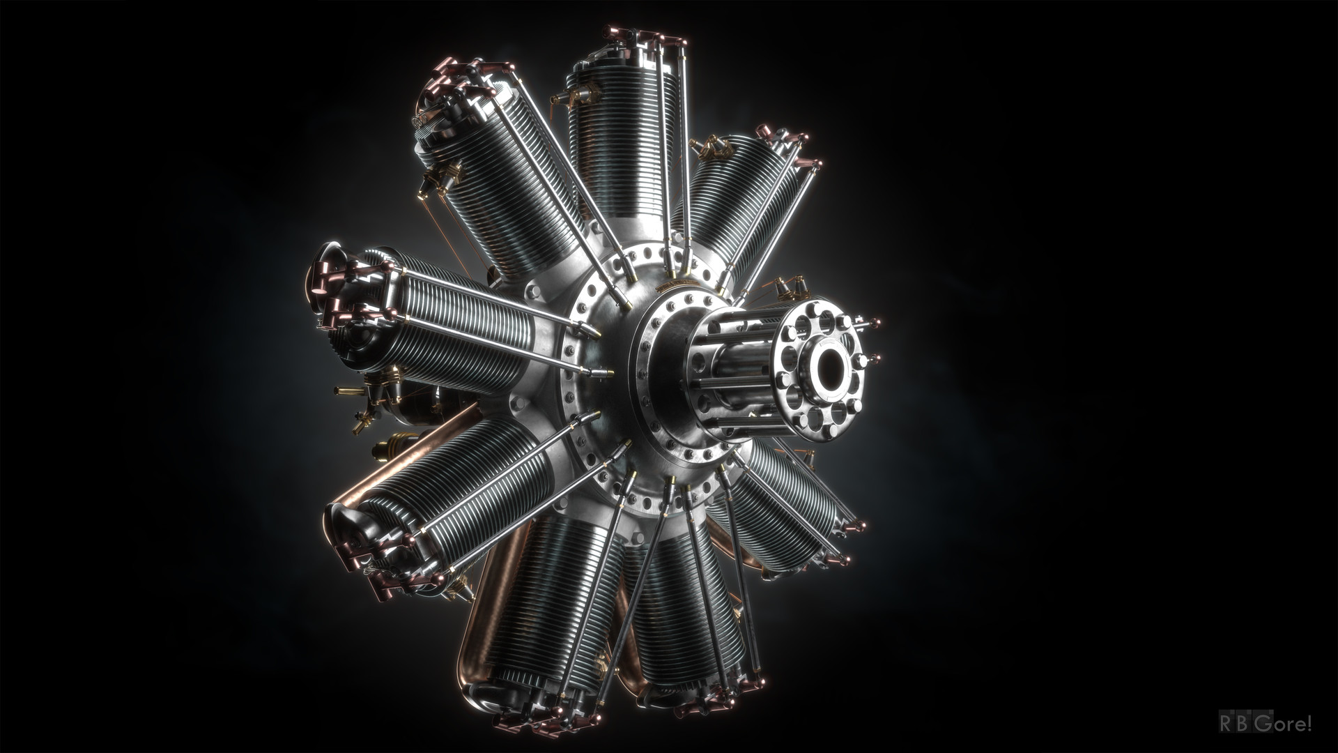 Richard Bryce Gore - Clerget 9B: 130HP Rotary Aircraft Engine
