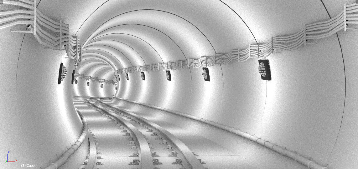 ArtStation - railway tunnel modeling