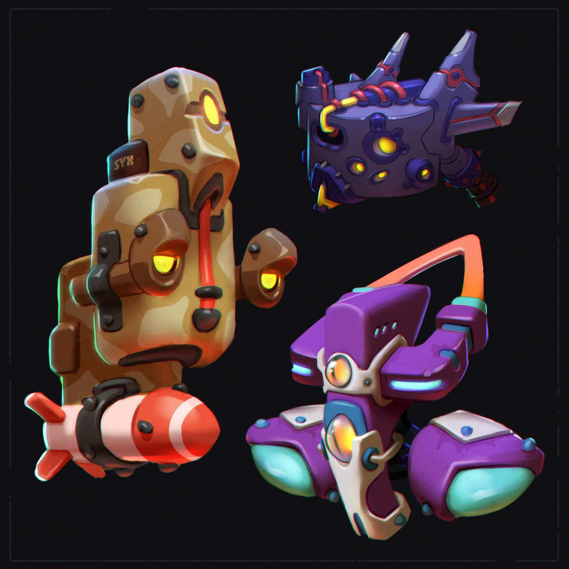 ArtStation - Robots concept. For fun)