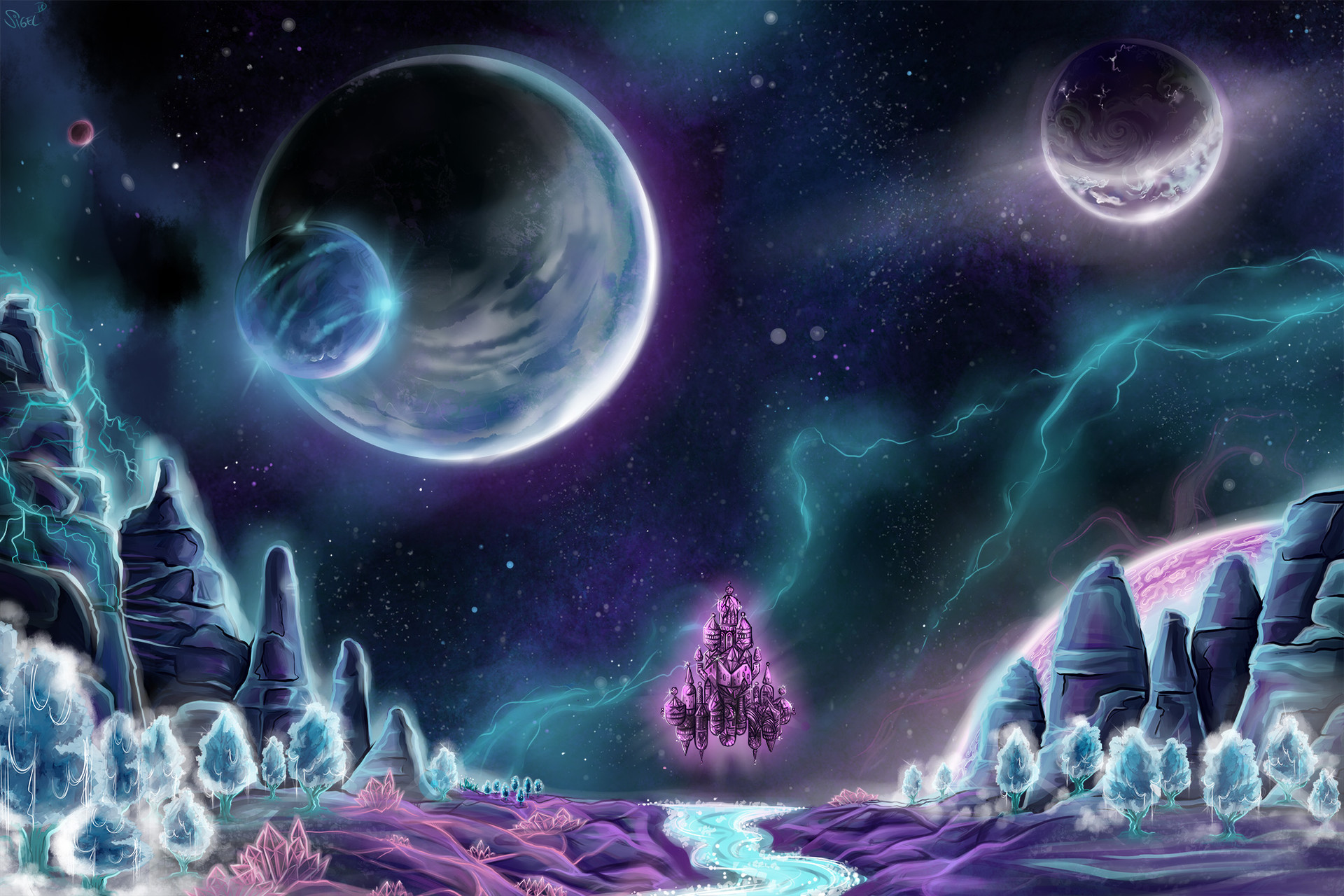 ArtStation - Castle in Space